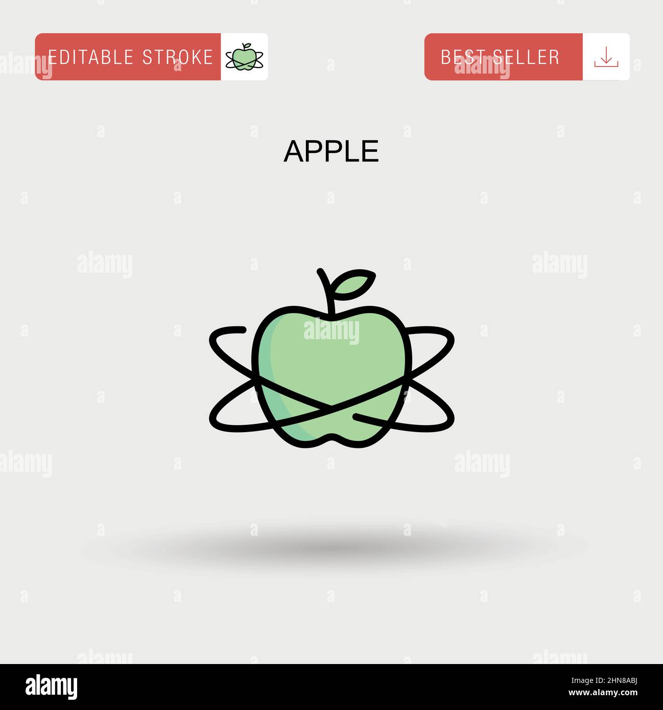 Apple macro Stock Vector Images - Alamy