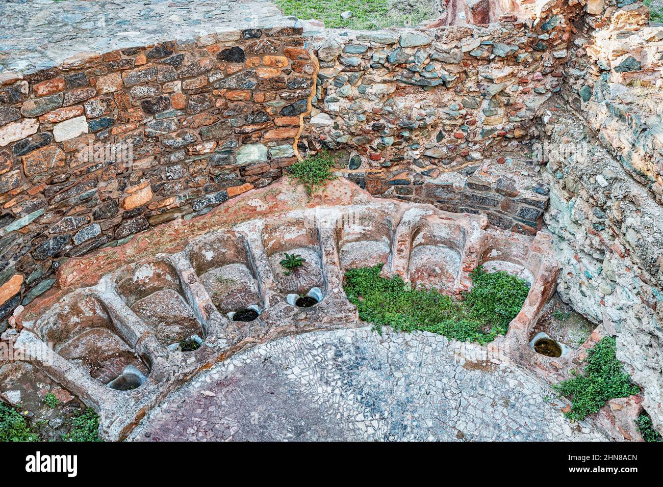 Roman toilet sewer system hi-res stock photography and images - Alamy