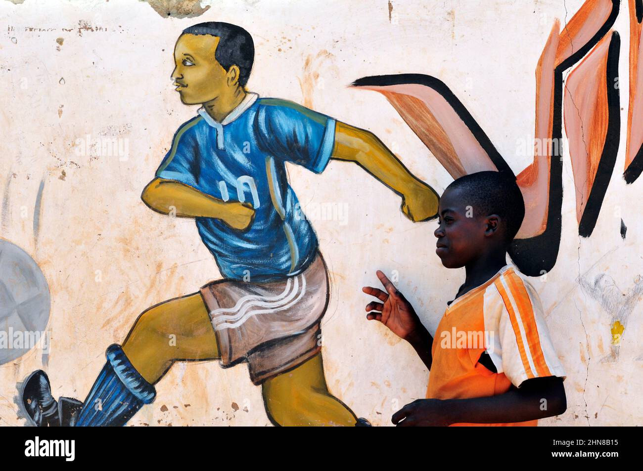 Football mural hi-res stock photography and images - Alamy