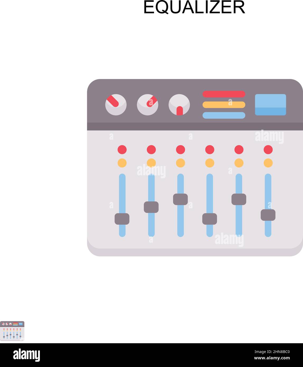 Equalizer Simple Vector Icon Illustration Symbol Design Template For Web Mobile Ui Element