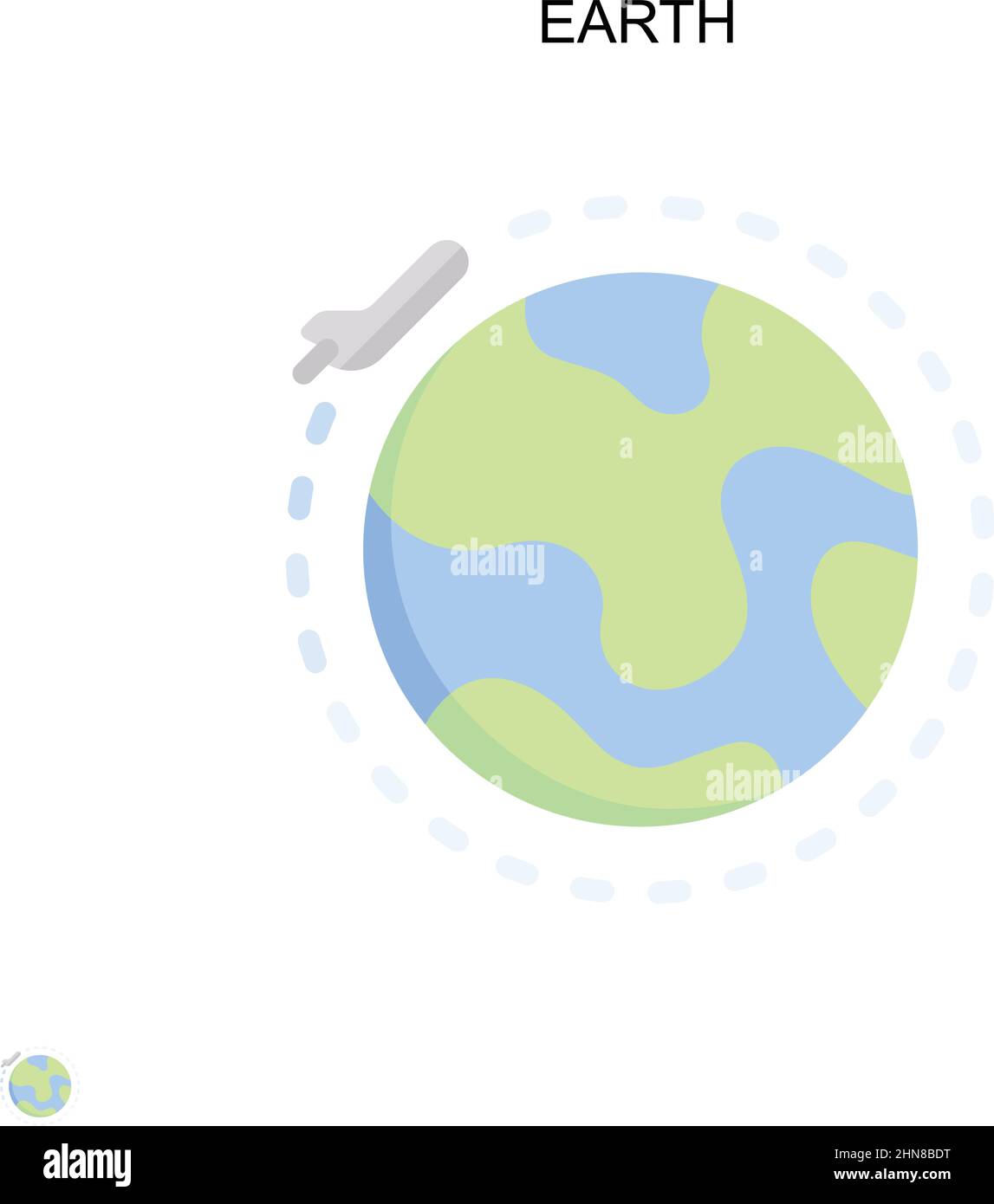 Earth Simple vector icon. Illustration symbol design template for web ...