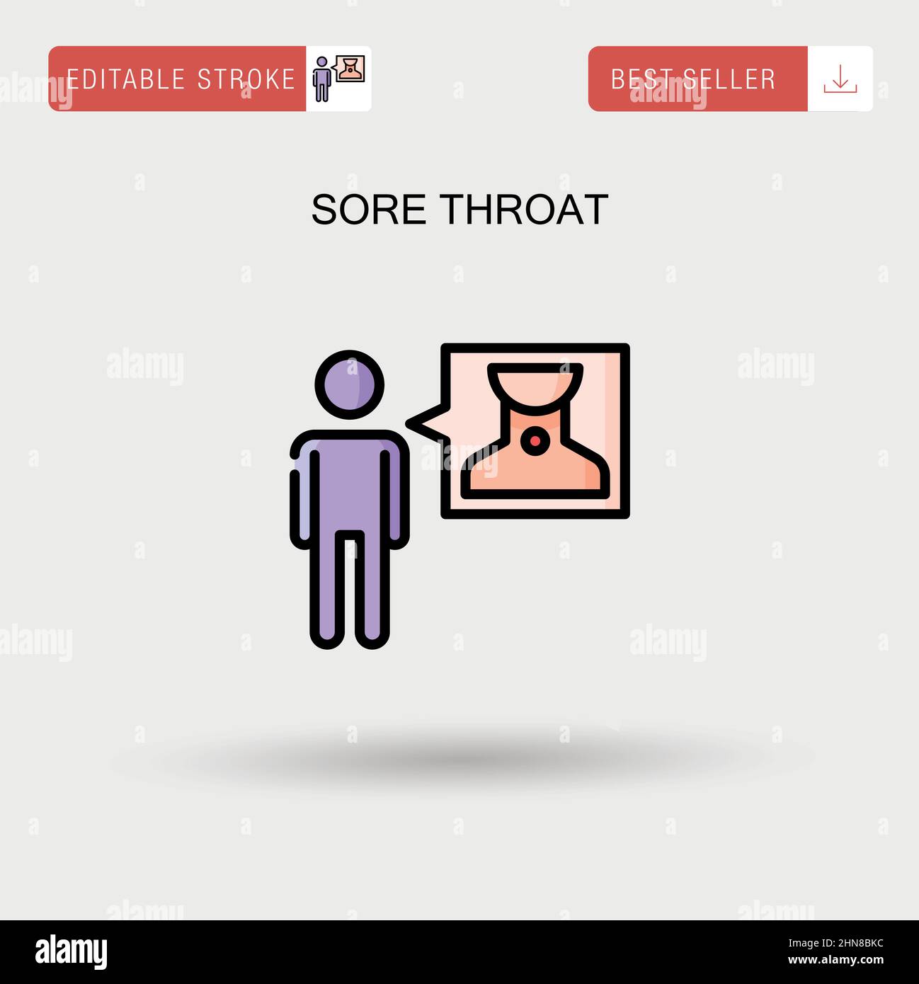 Throat infection Stock Vector Images - Alamy