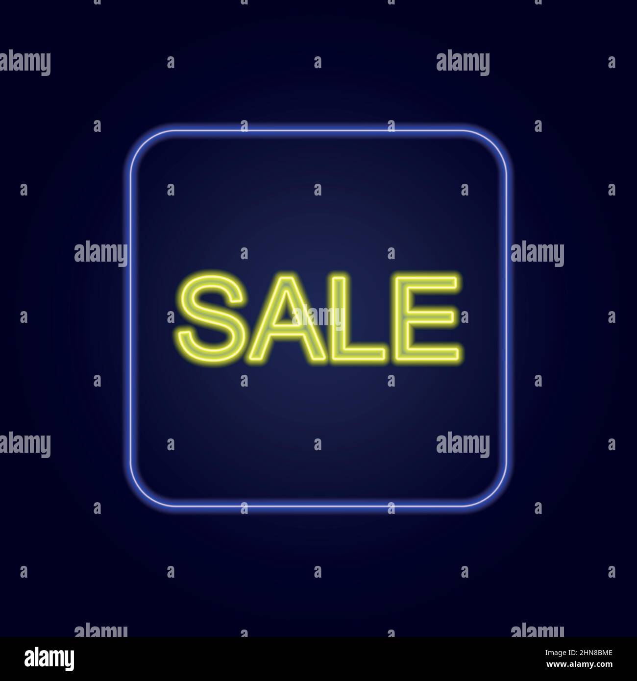 Beautiful stylish colorful neon sale icon - Vector illustration Stock ...