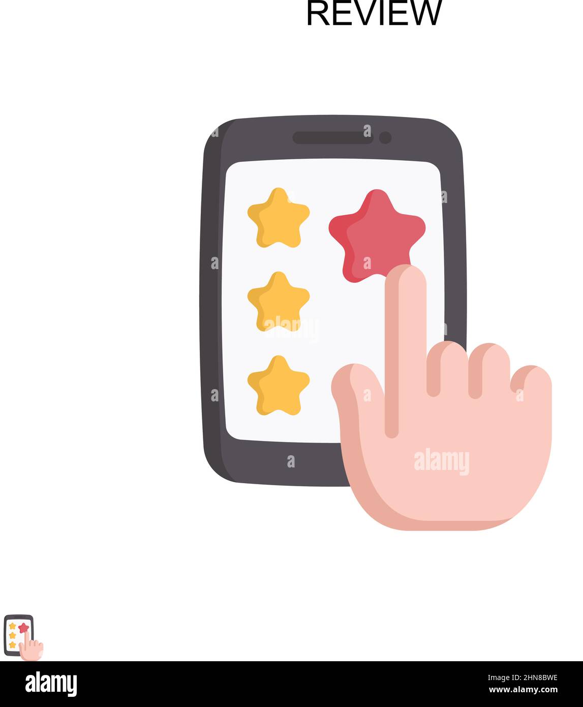 Review Simple vector icon. Illustration symbol design template for web ...