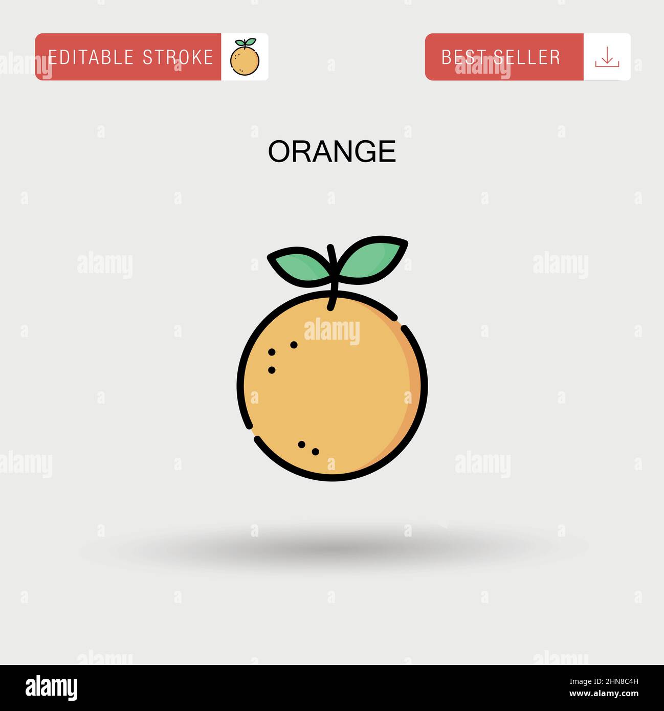 Whole fresh orange fruit Stock Vector Images - Alamy