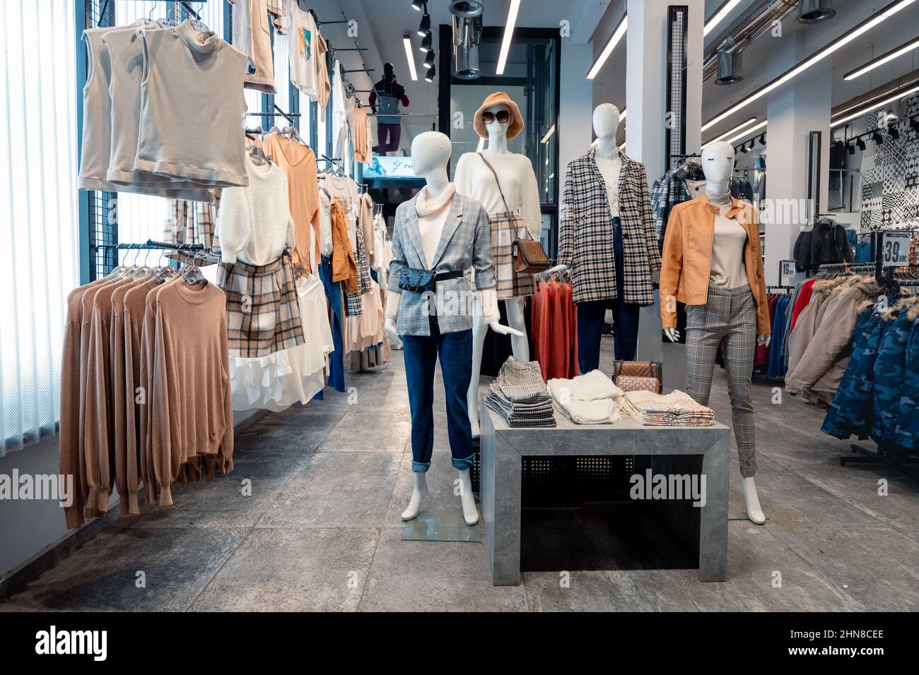 21 October 2021, Thessaloniki, Greece: Popular greek fashion store Pop ...