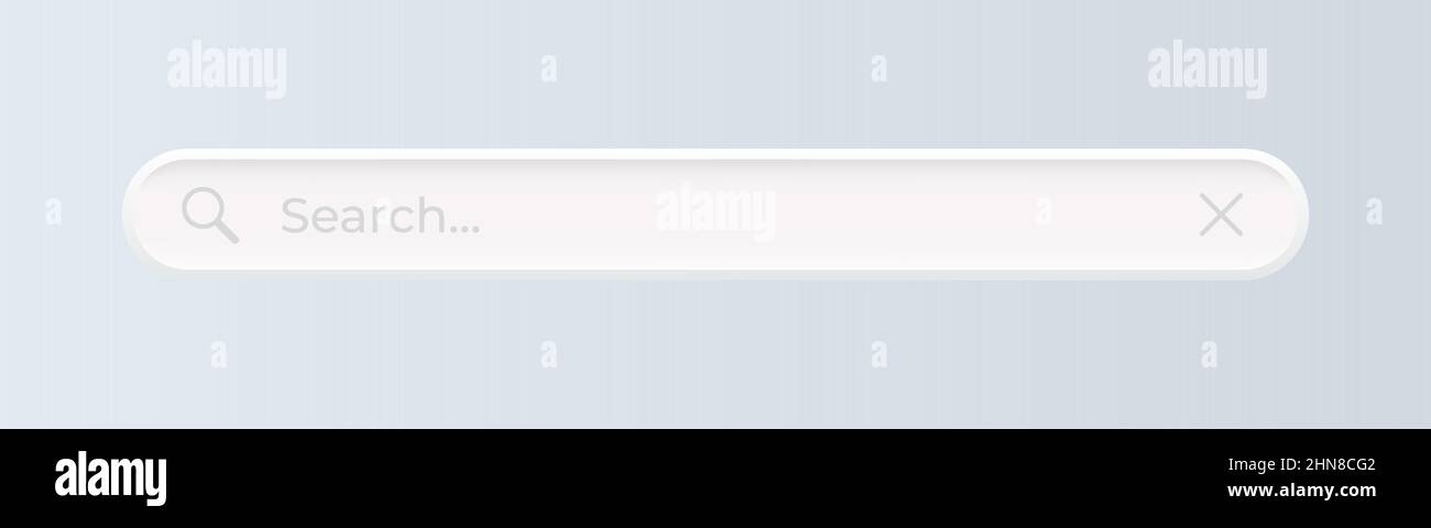 Search bar. Element for user interface, applications and web pages ...
