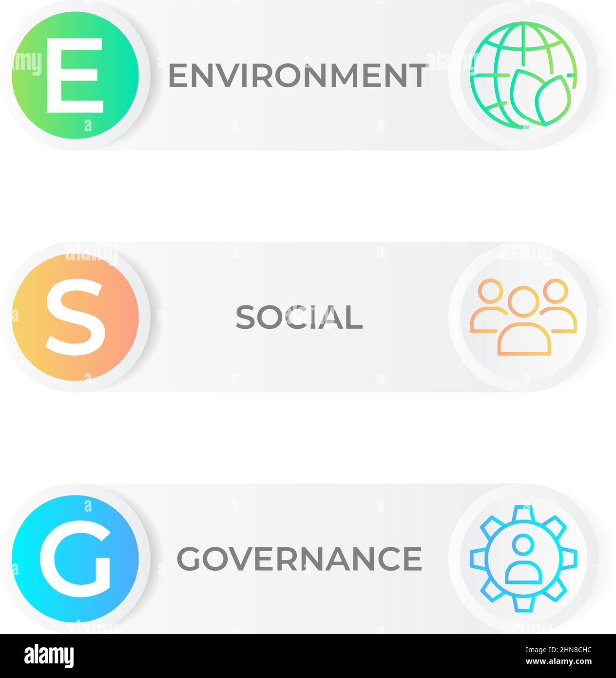 Esg Concept Infographics Environmental Corporate And Social