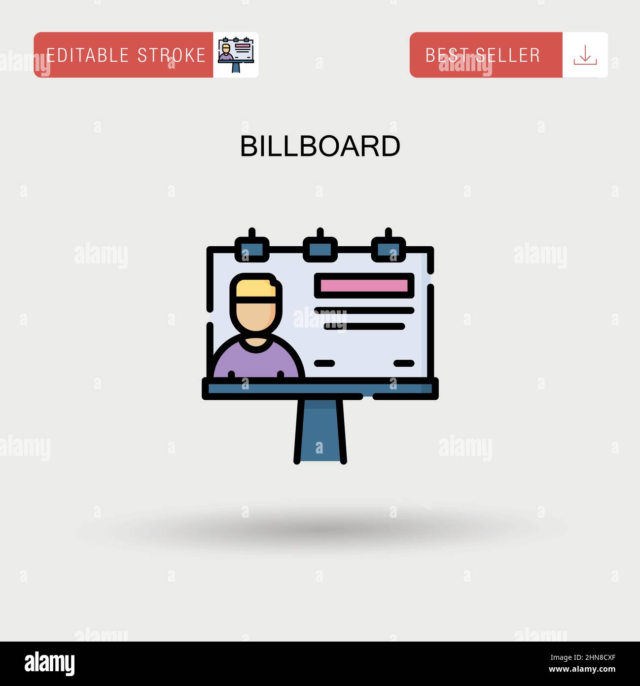 Big empty billboard Stock Vector Images - Alamy