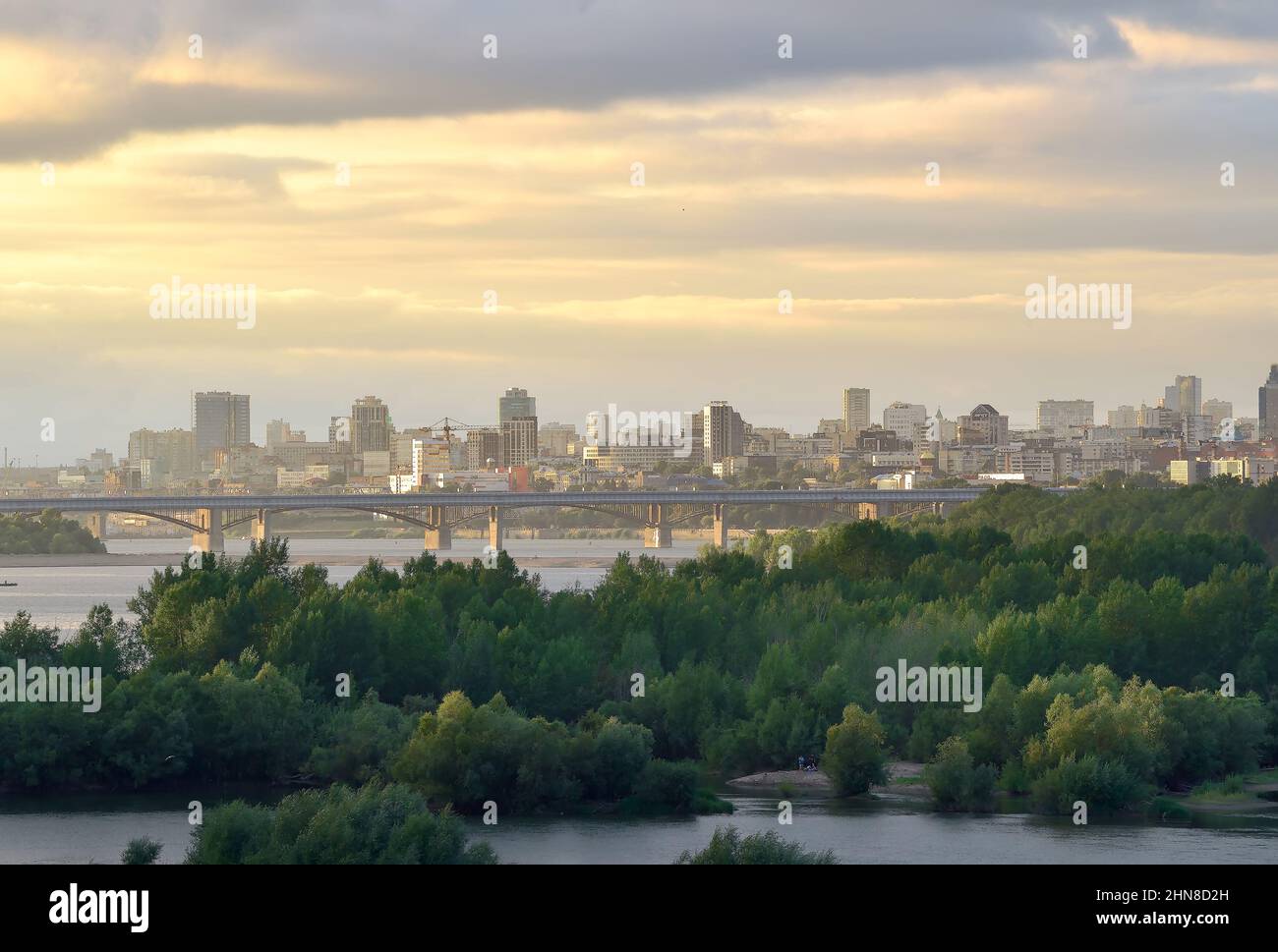 Novosibirsk, Siberia, Russia - 08.20.2020: The capital of Siberia on ...