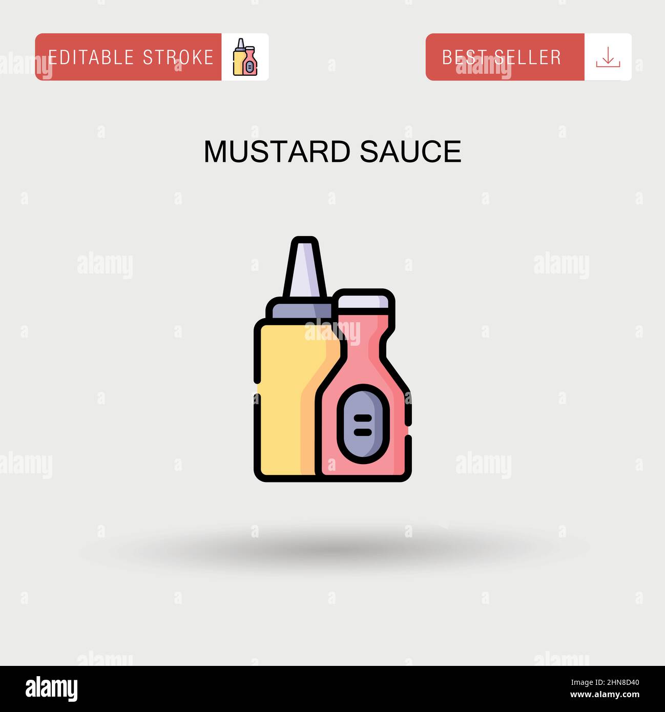 Creamy salad sauce Stock Vector Images - Alamy