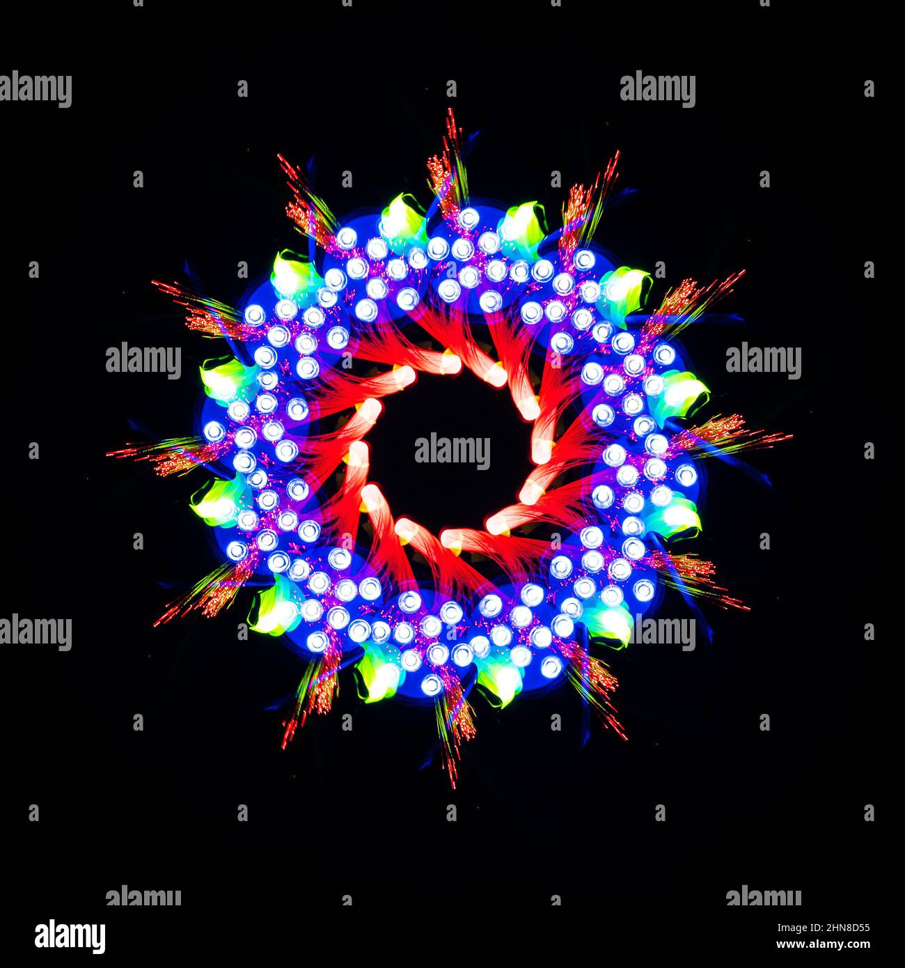mandala, light painting art, camera rotation, soothing energy, abstract ...