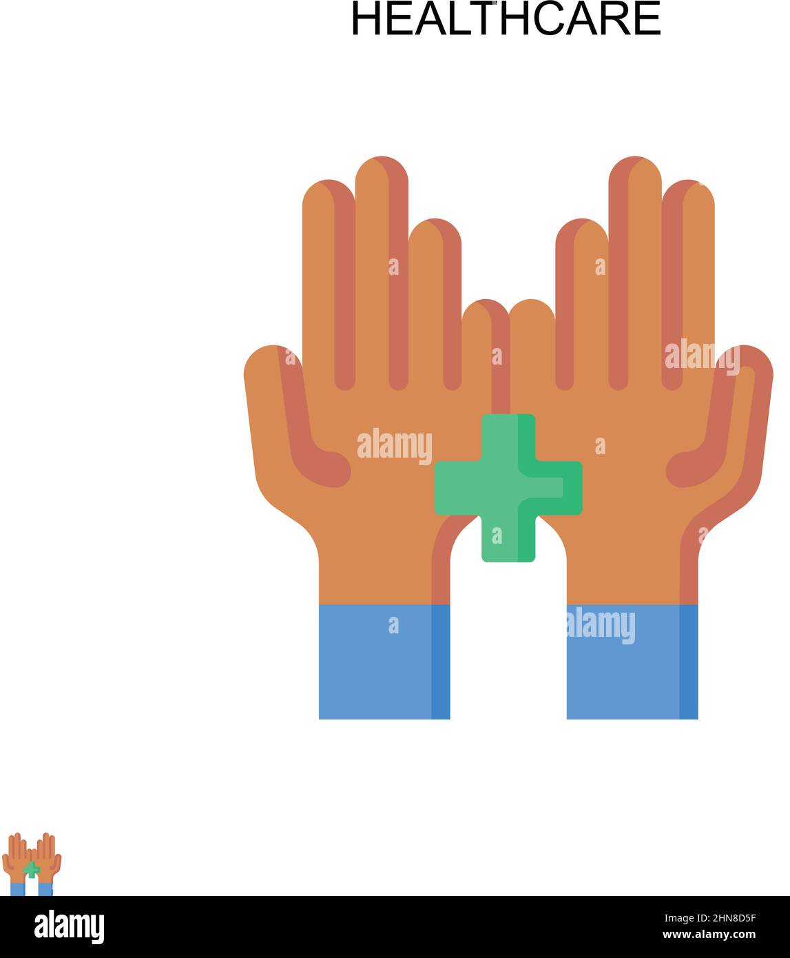 Healthcare Simple vector icon. Illustration symbol design template for ...