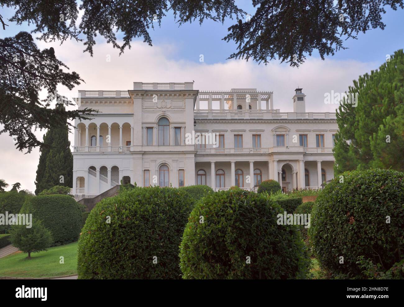 Yalta, Crimea, Russia-10.25.2019: Livadia Palace of Russian emperors ...