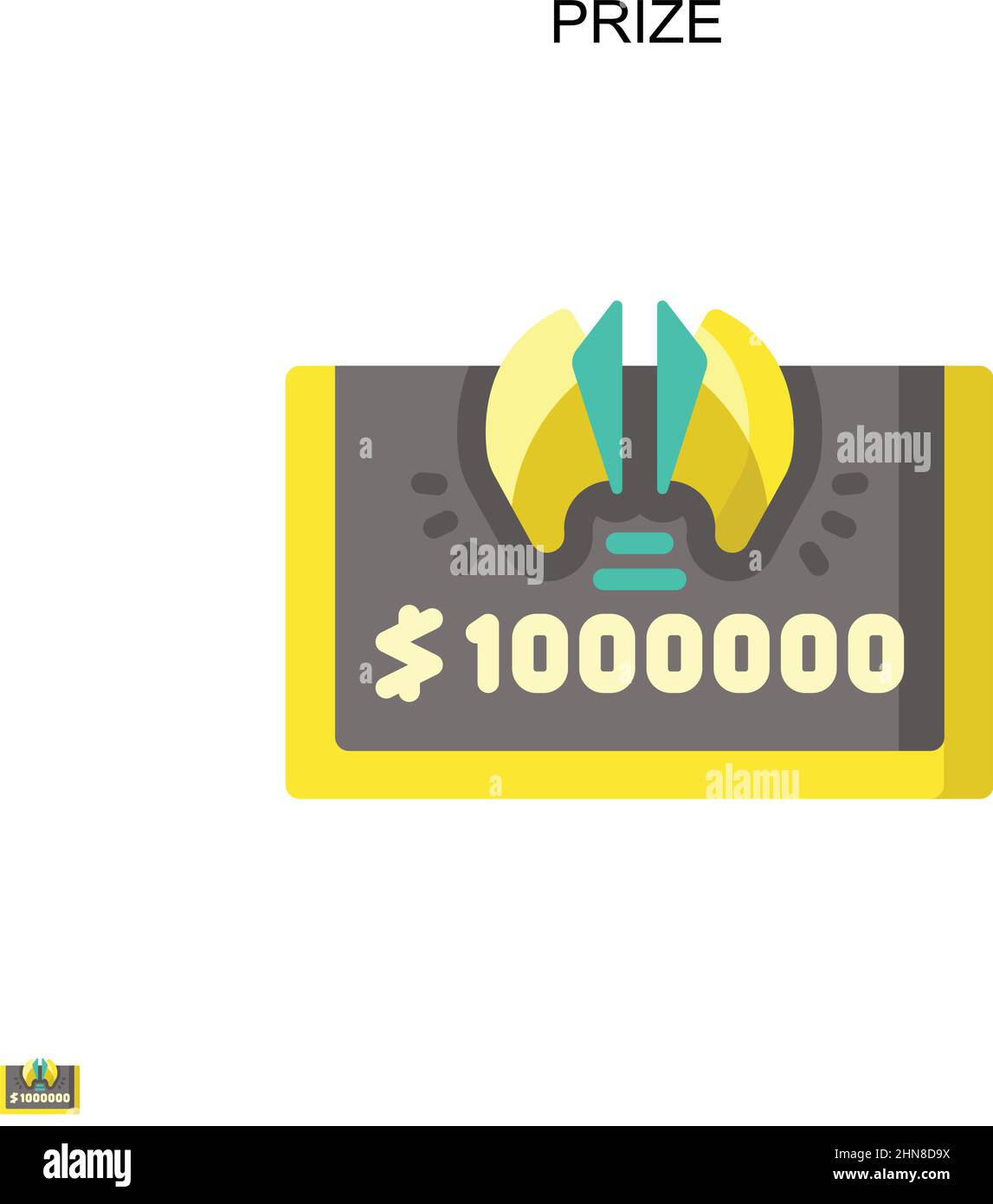 Prize Simple vector icon. Illustration symbol design template for web ...