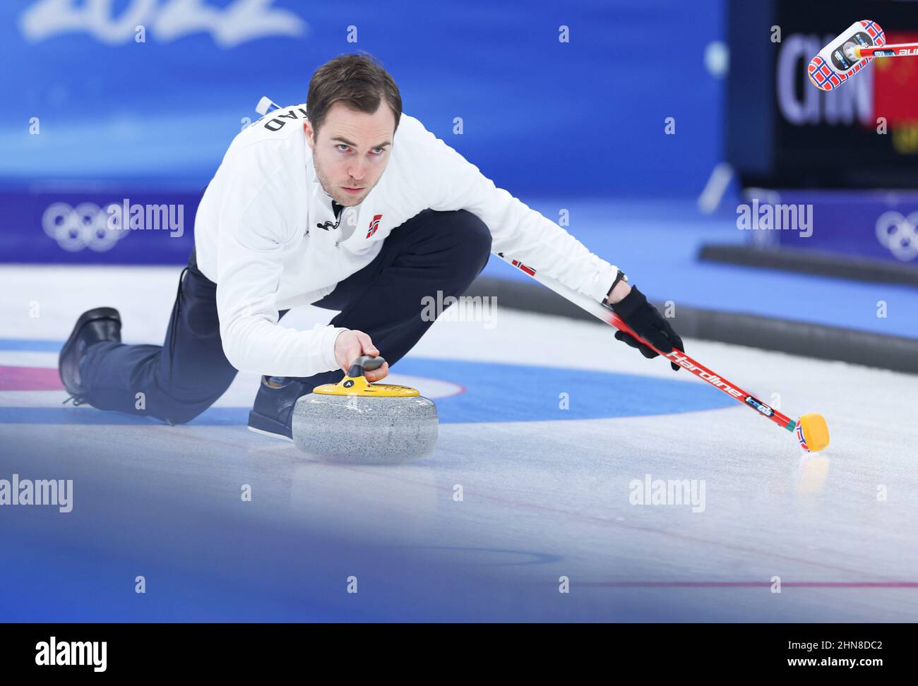 Beijing, China. 15th Feb, 2022. Steffen Walstad of Norway competes ...