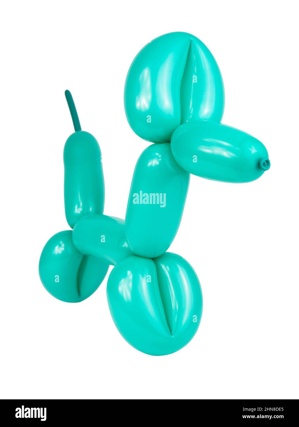 Party green balloon dog isolated on the white background Stock Photo ...