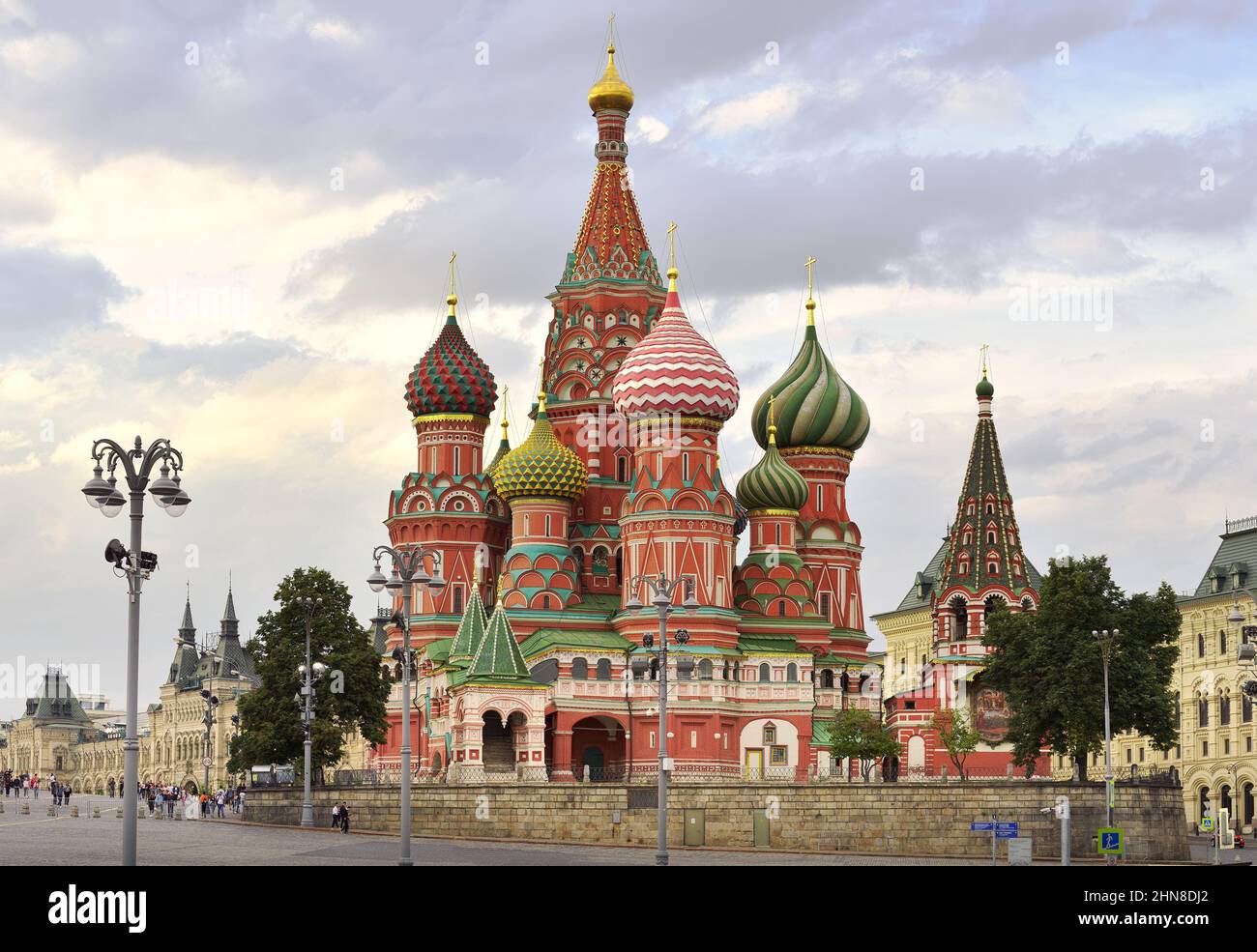 Moscow/Russia-09.03.2020: St. Basil's Cathedral. UNESCO monument ...