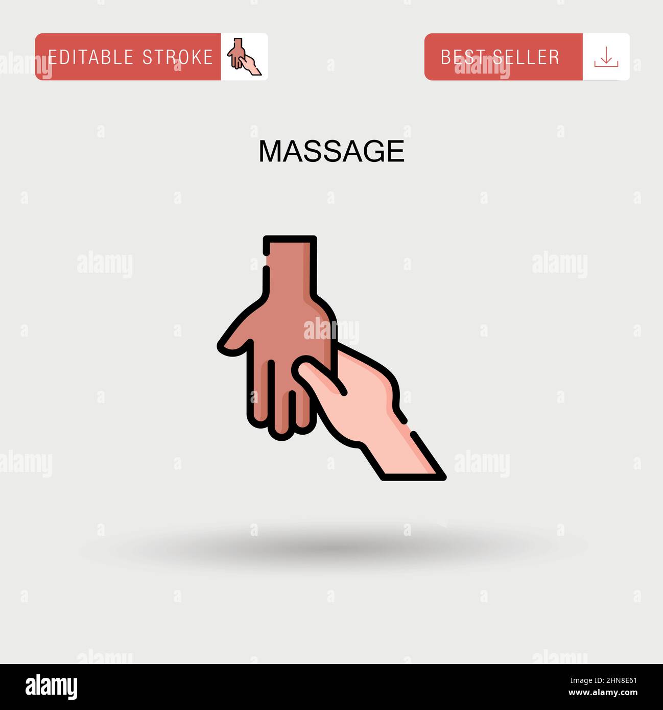 Young woman massage Stock Vector Images - Alamy