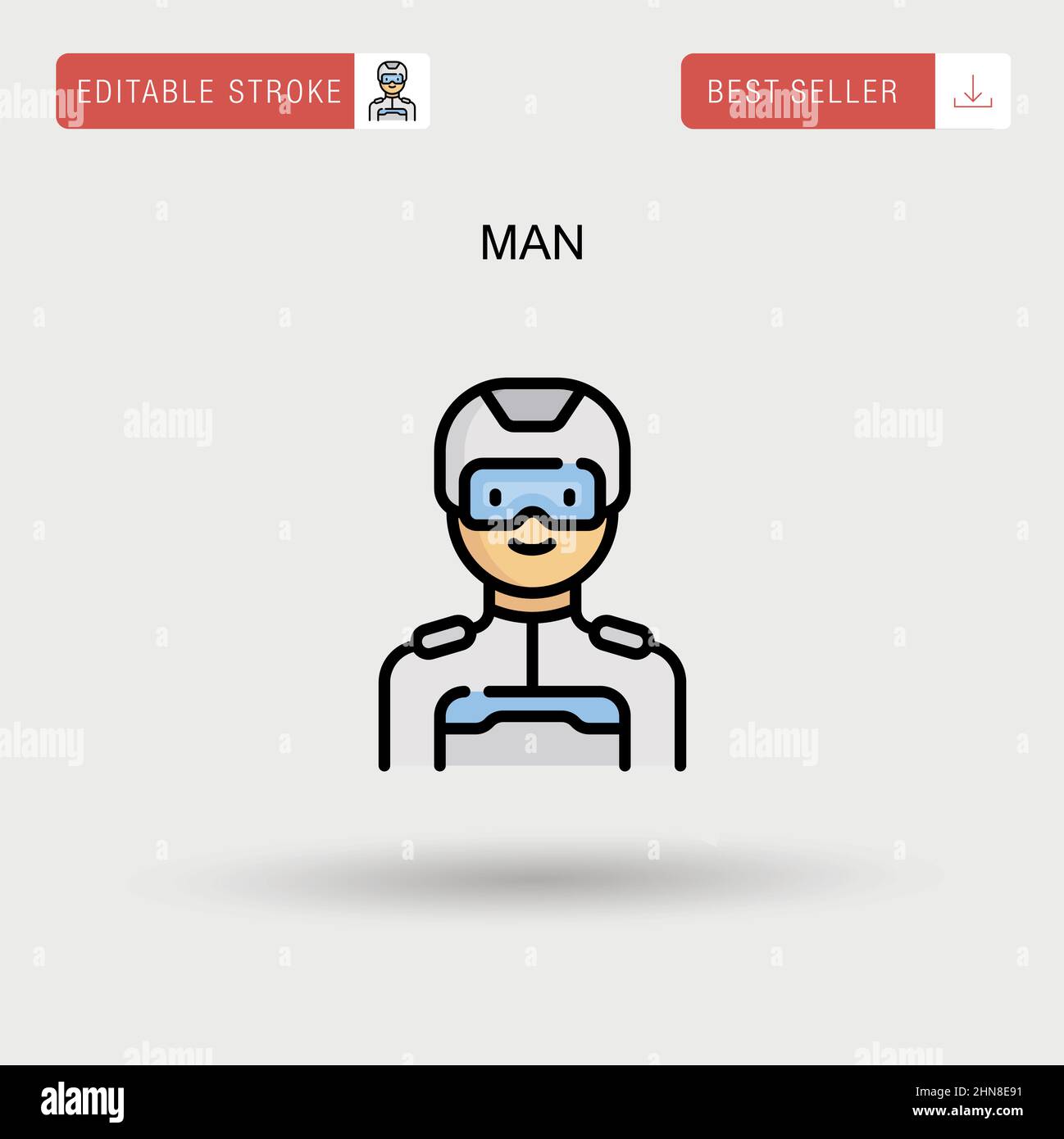 Handsome man portrait Stock Vector Images - Alamy