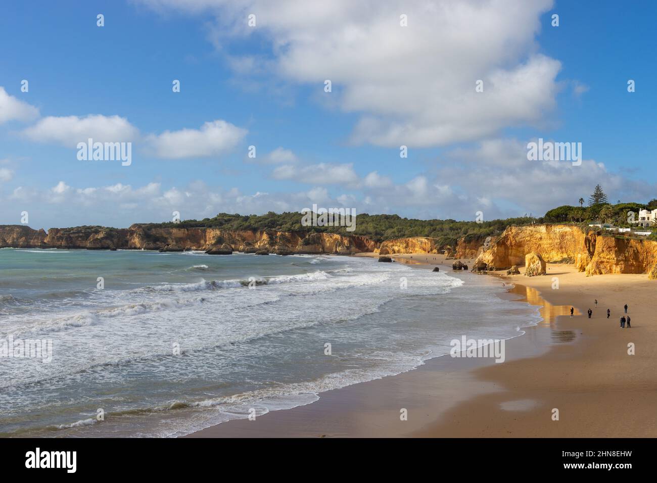 Beautiful beaches and nice weather in Portimao, Portugal during ...