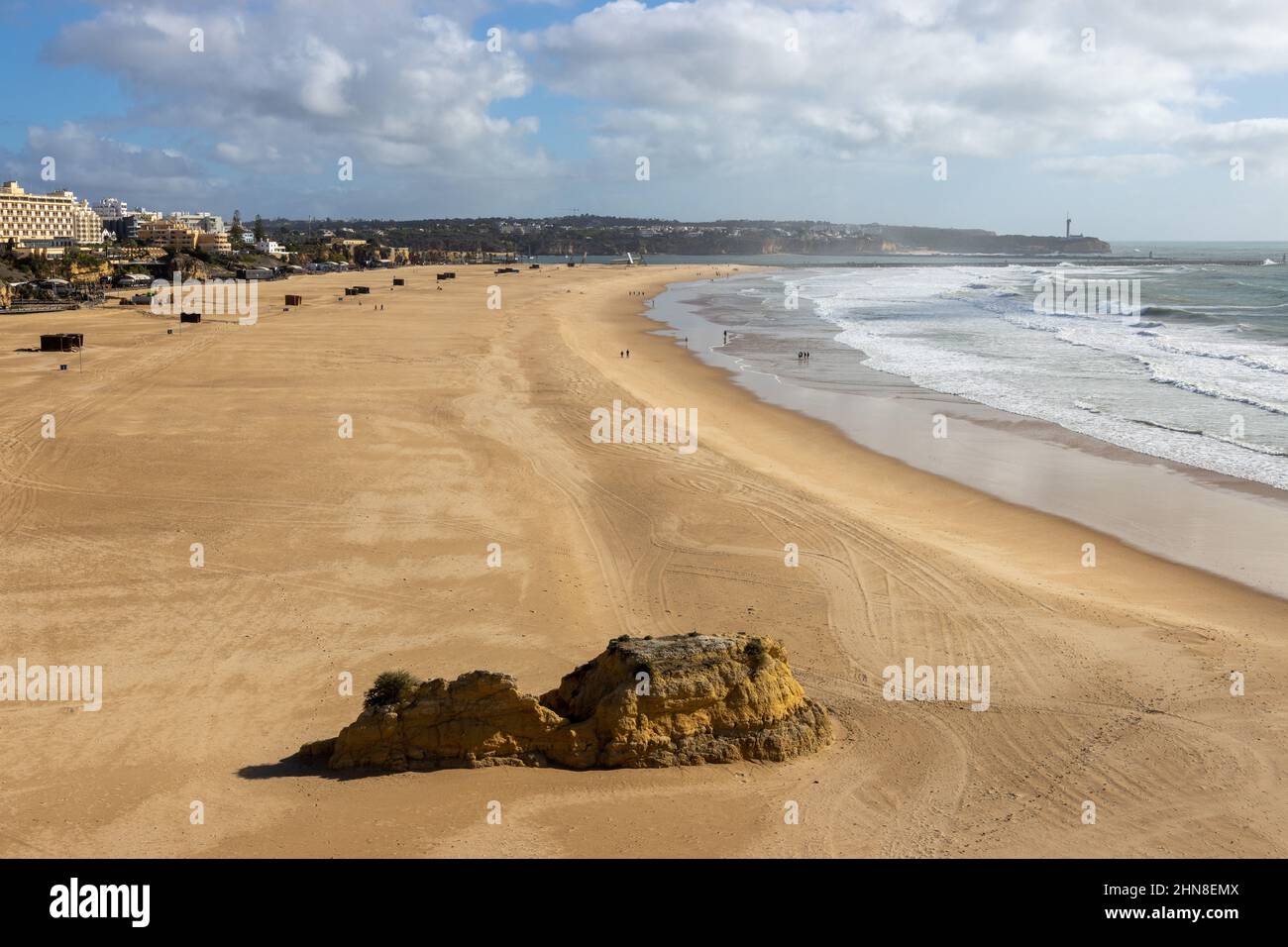 Beautiful beaches and nice weather in Portimao, Portugal during ...