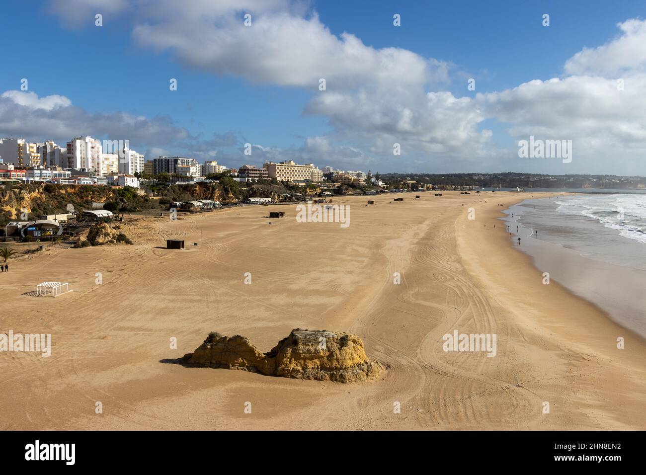 Beautiful beaches and nice weather in Portimao, Portugal during ...