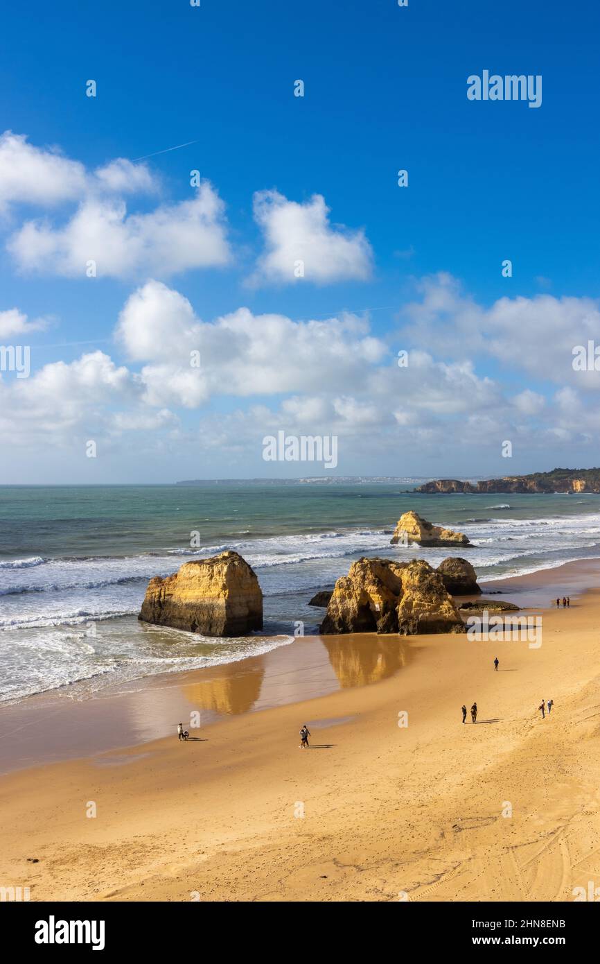 Beautiful beaches and nice weather in Portimao, Portugal during ...