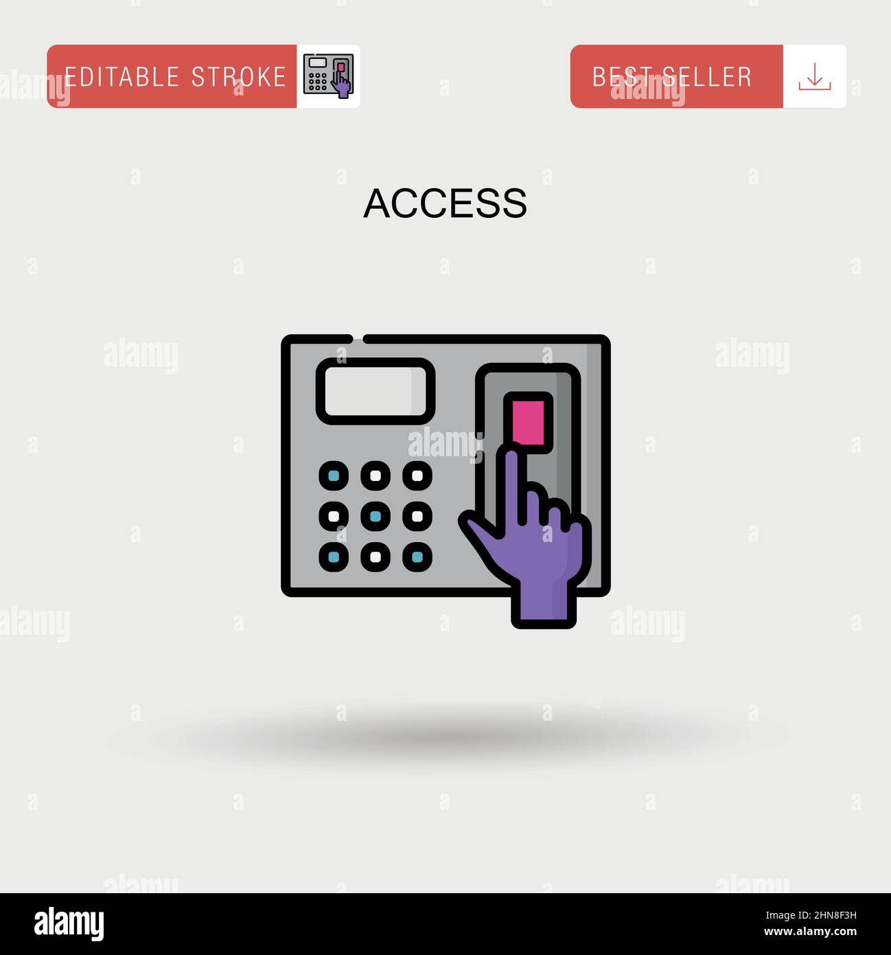 Access Simple vector icon Stock Vector Image & Art - Alamy