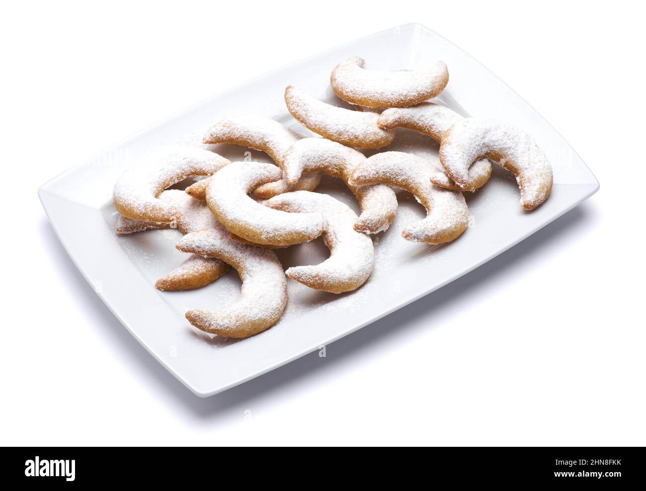 Traditional German or Austrian Vanillekipferl vanilla kipferl cookies ...