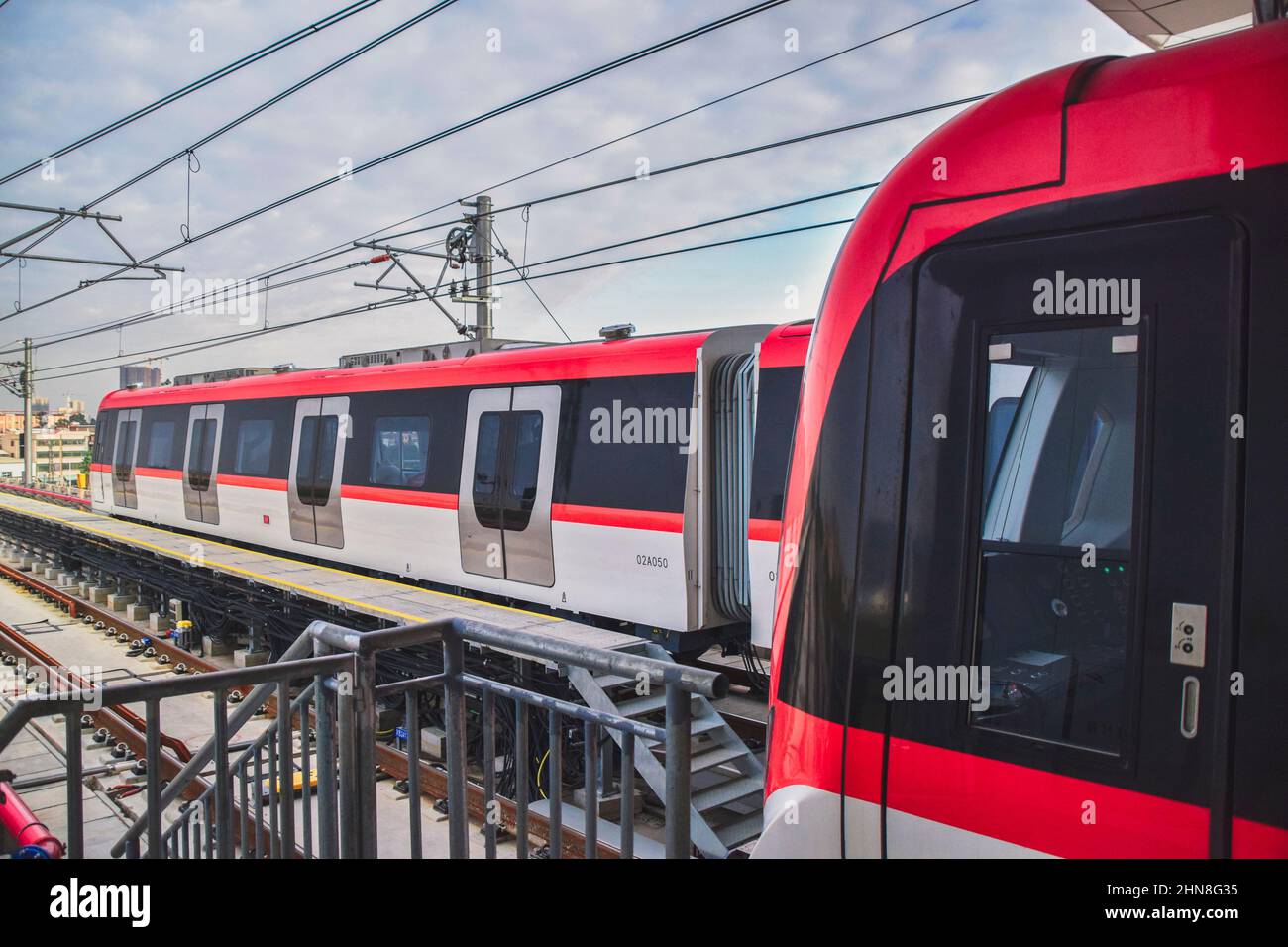 Subway track will run hi-res stock photography and images - Alamy