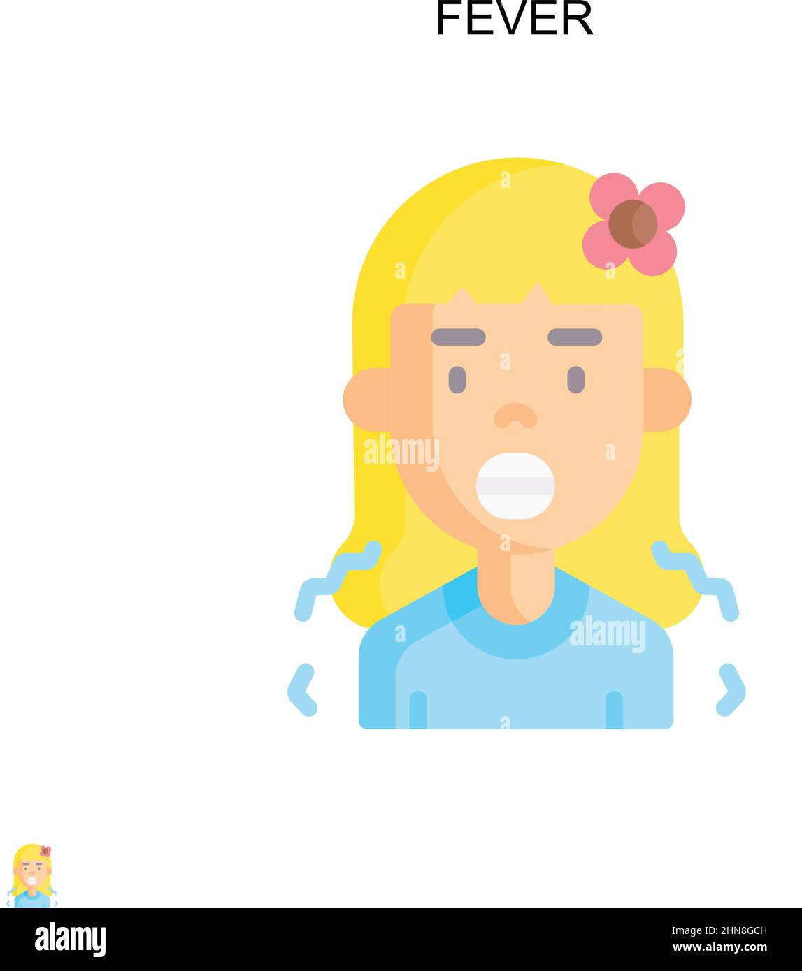 Fever Simple vector icon. Illustration symbol design template for web ...