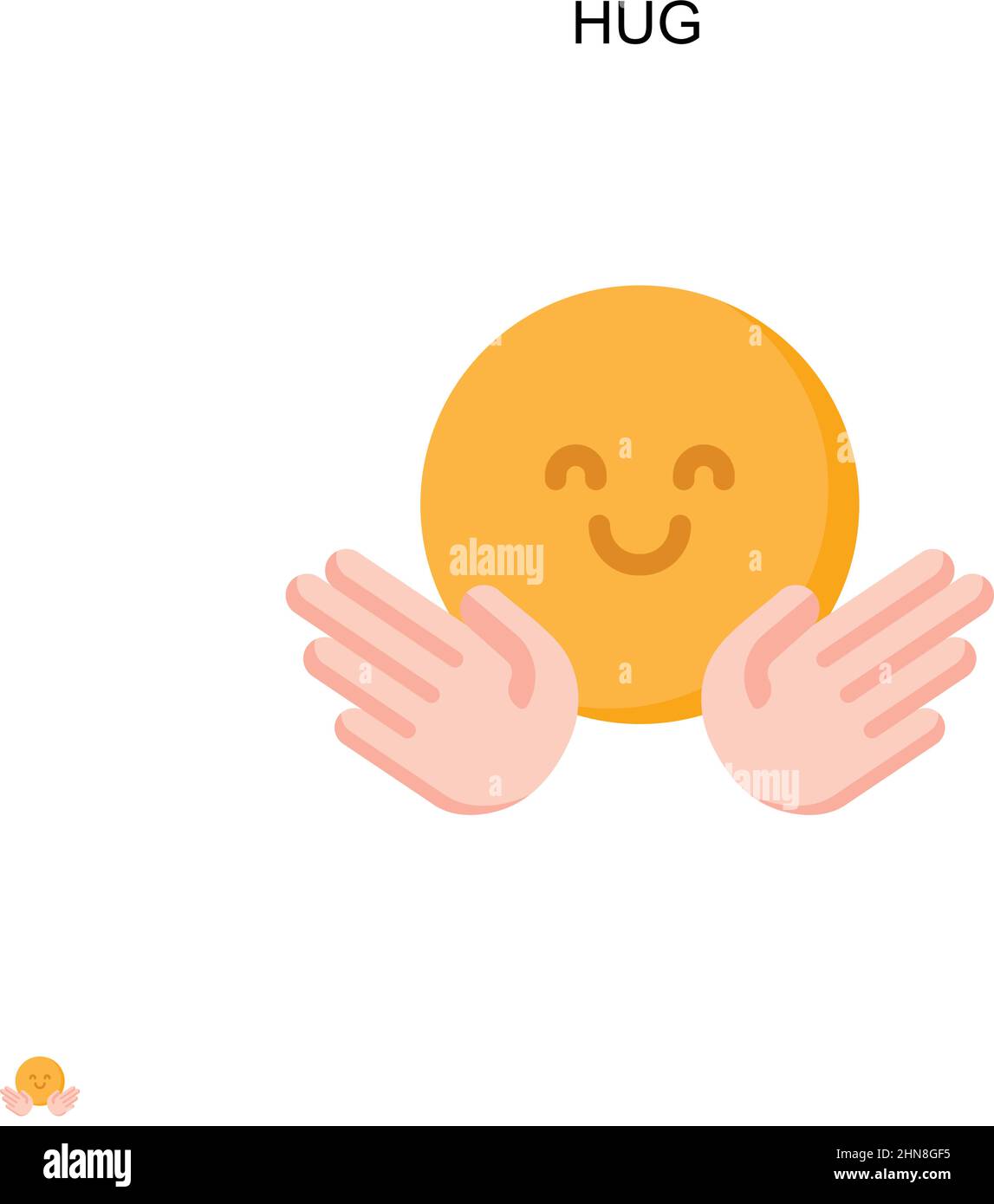 Hug Simple Vector Icon Illustration Symbol Design Template For Web Mobile Ui Element Stock