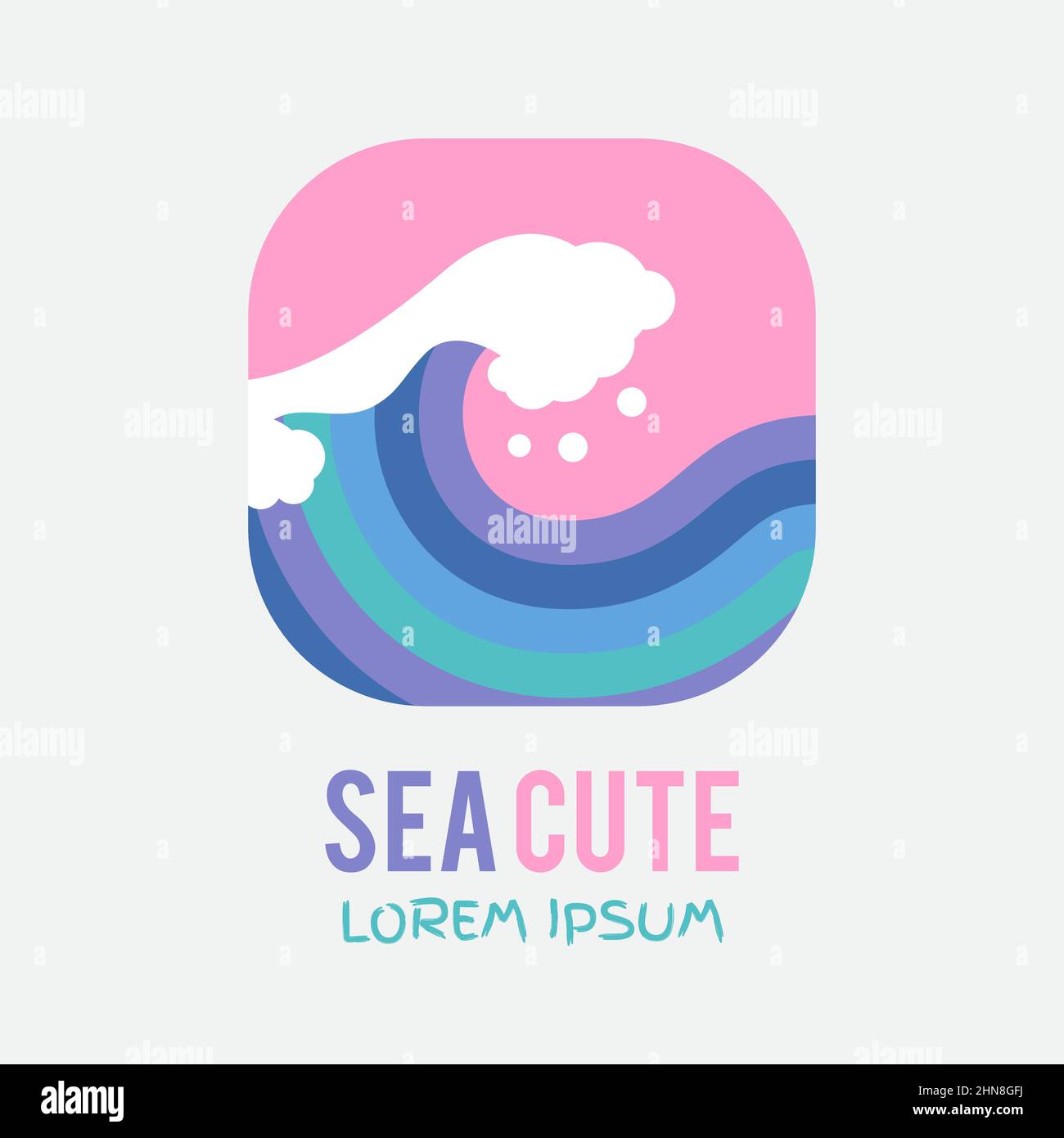 Wave logo brand concept design.Symbol ocean sea waves for business ...