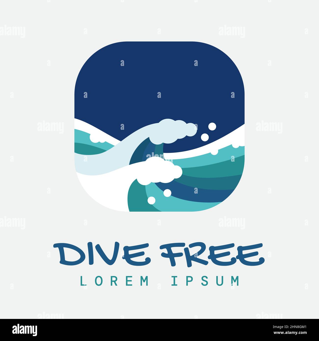 Wave logo brand concept design.Symbol ocean sea waves for business ...