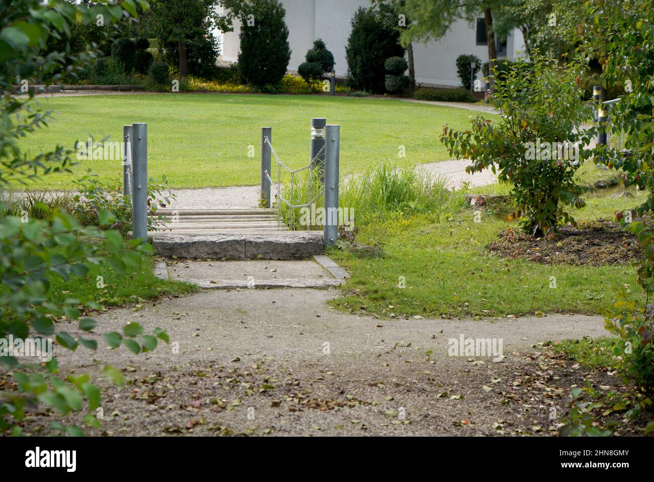 Well maintained park for recreation for all open in Germany Stock Photo ...