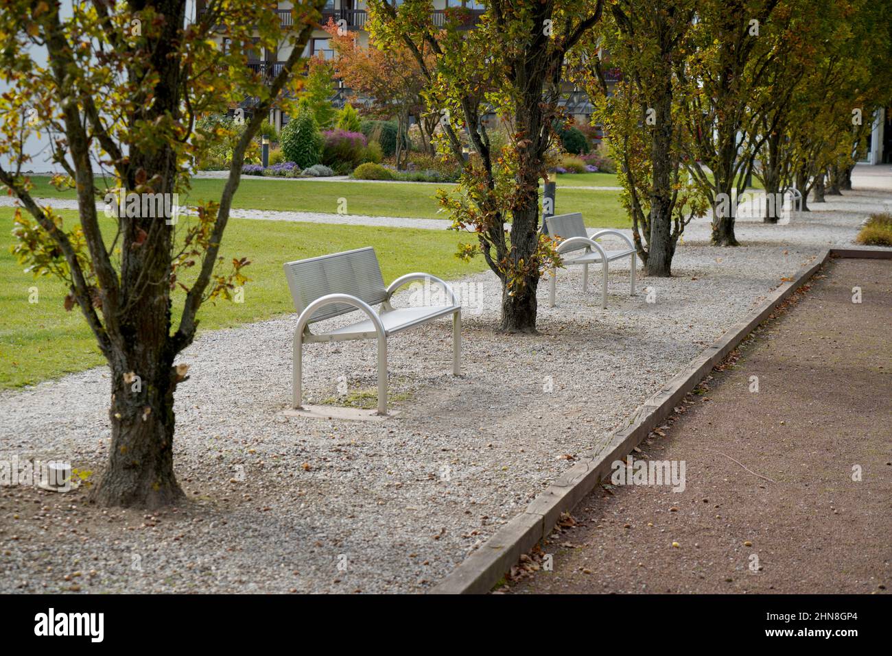 Well maintained park for recreation for all open in Germany Stock Photo ...