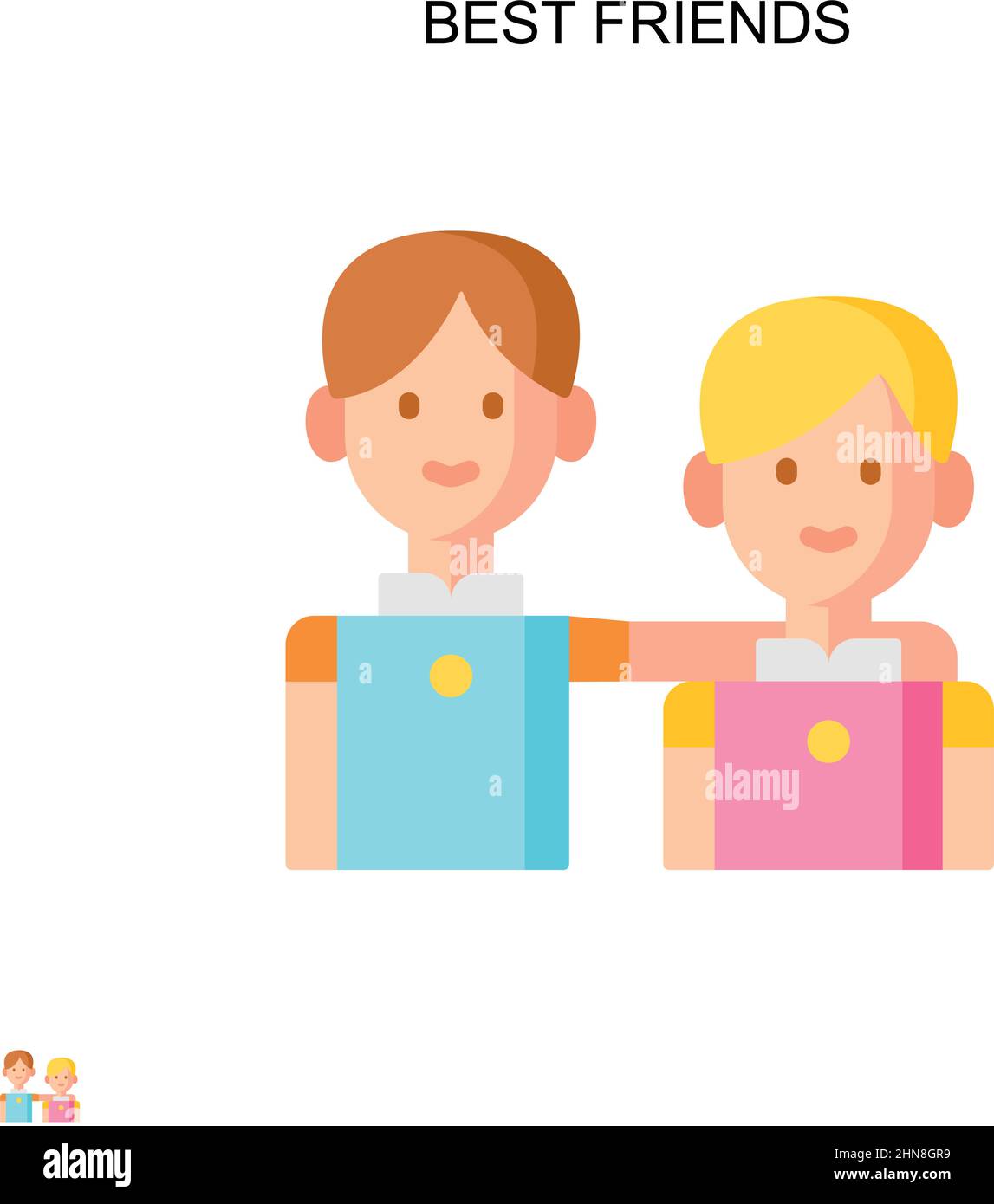 Best friends forever Cut Out Stock Images & Pictures - Alamy