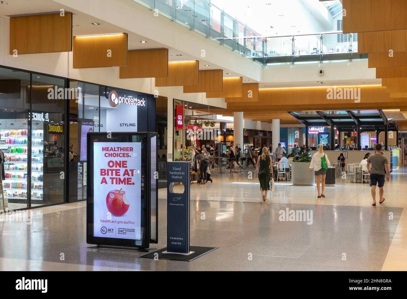 Canberra Centre interior of this major shopping mall in Canberra,ACT ...