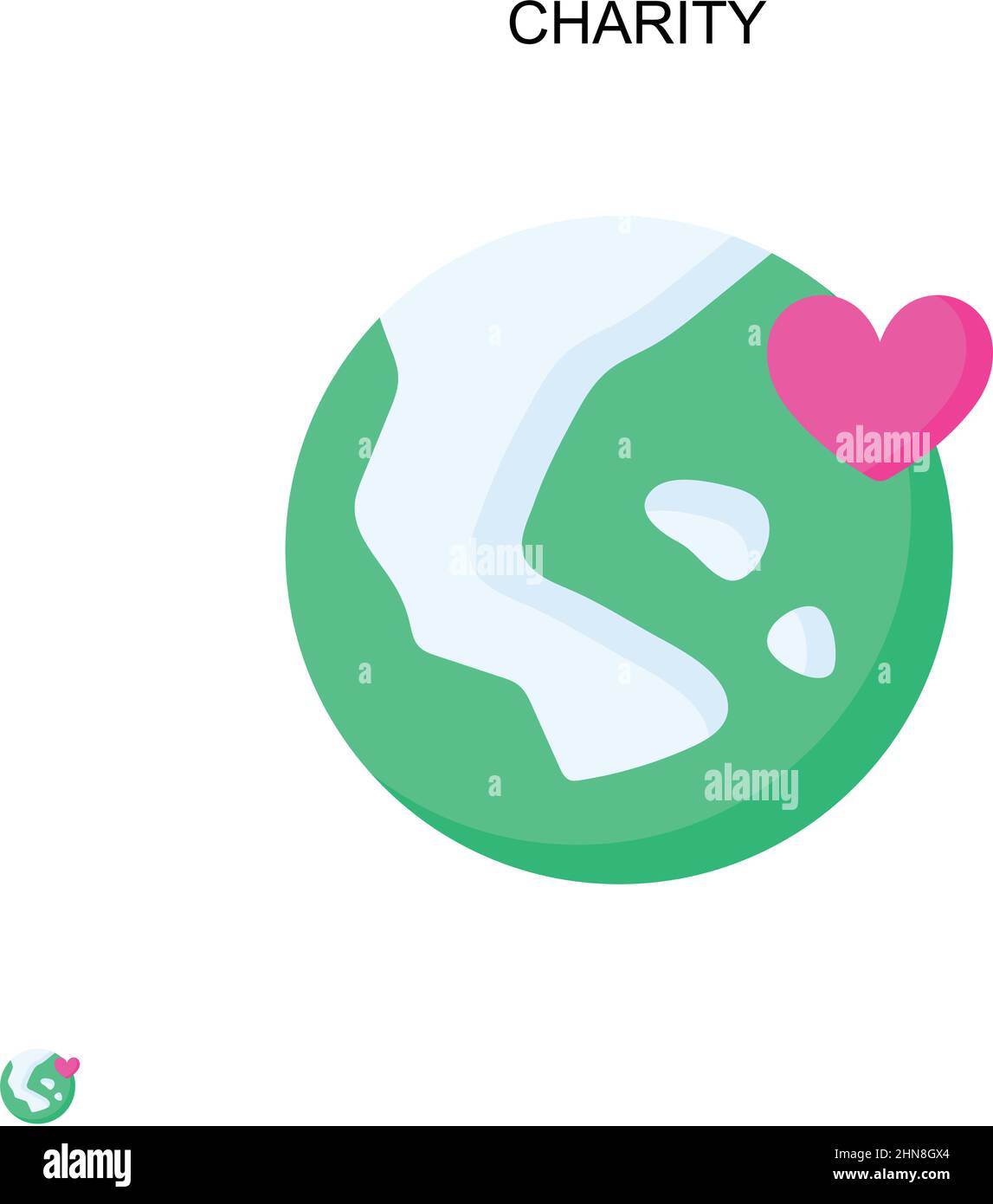 Charity Simple vector icon. Illustration symbol design template for web ...