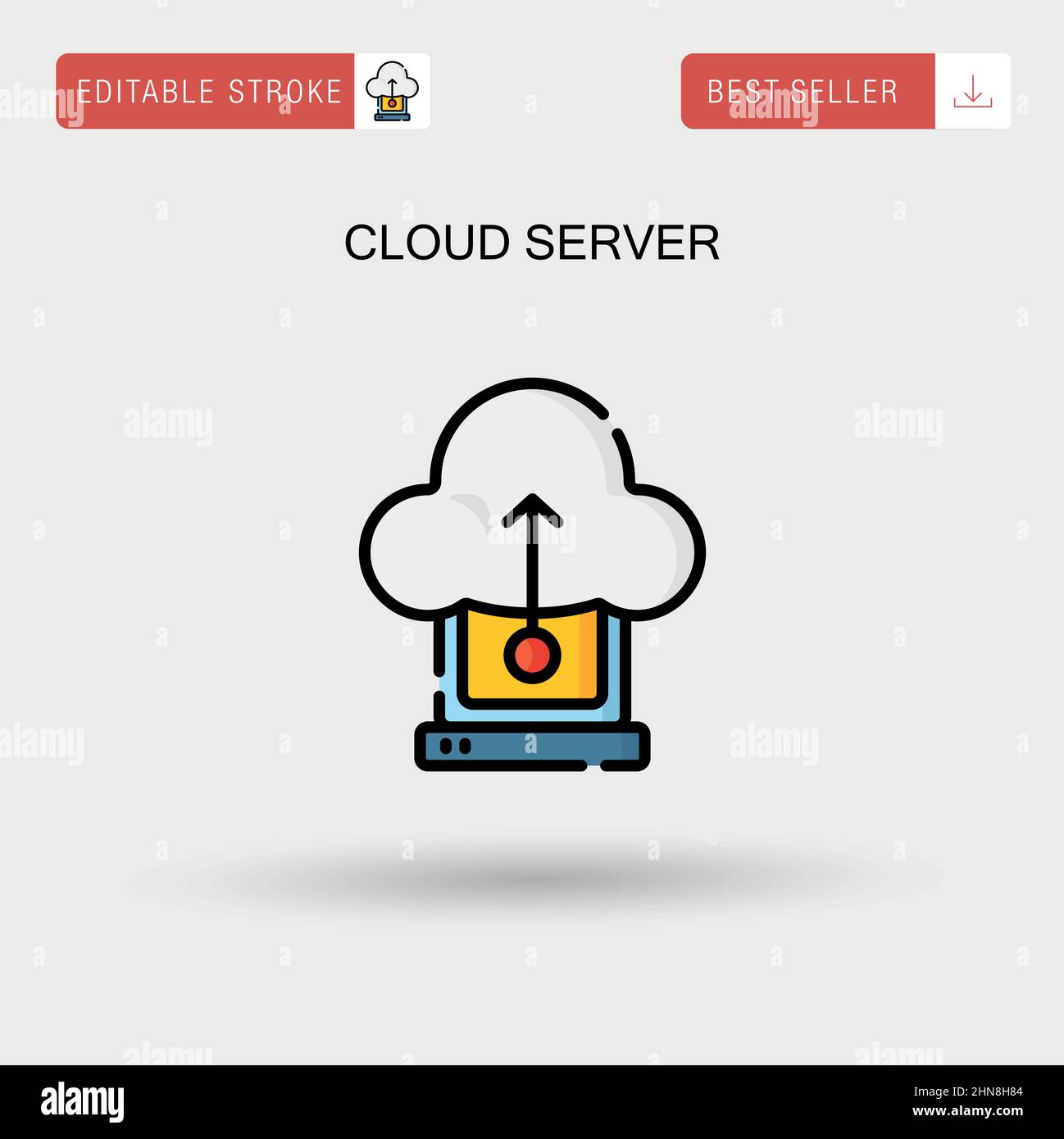Cloud server icon hi-res stock photography and images - Alamy