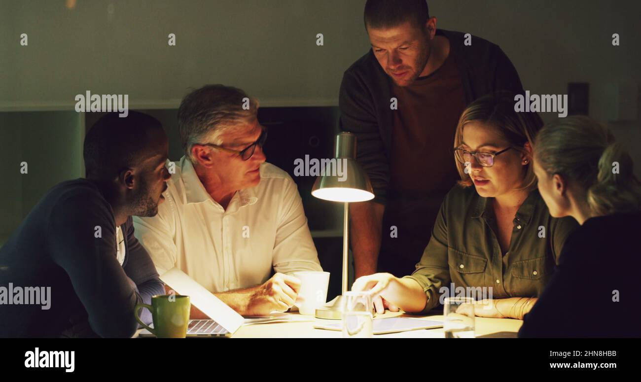 Defeating their deadlines as a team. 4k video of a group of ...