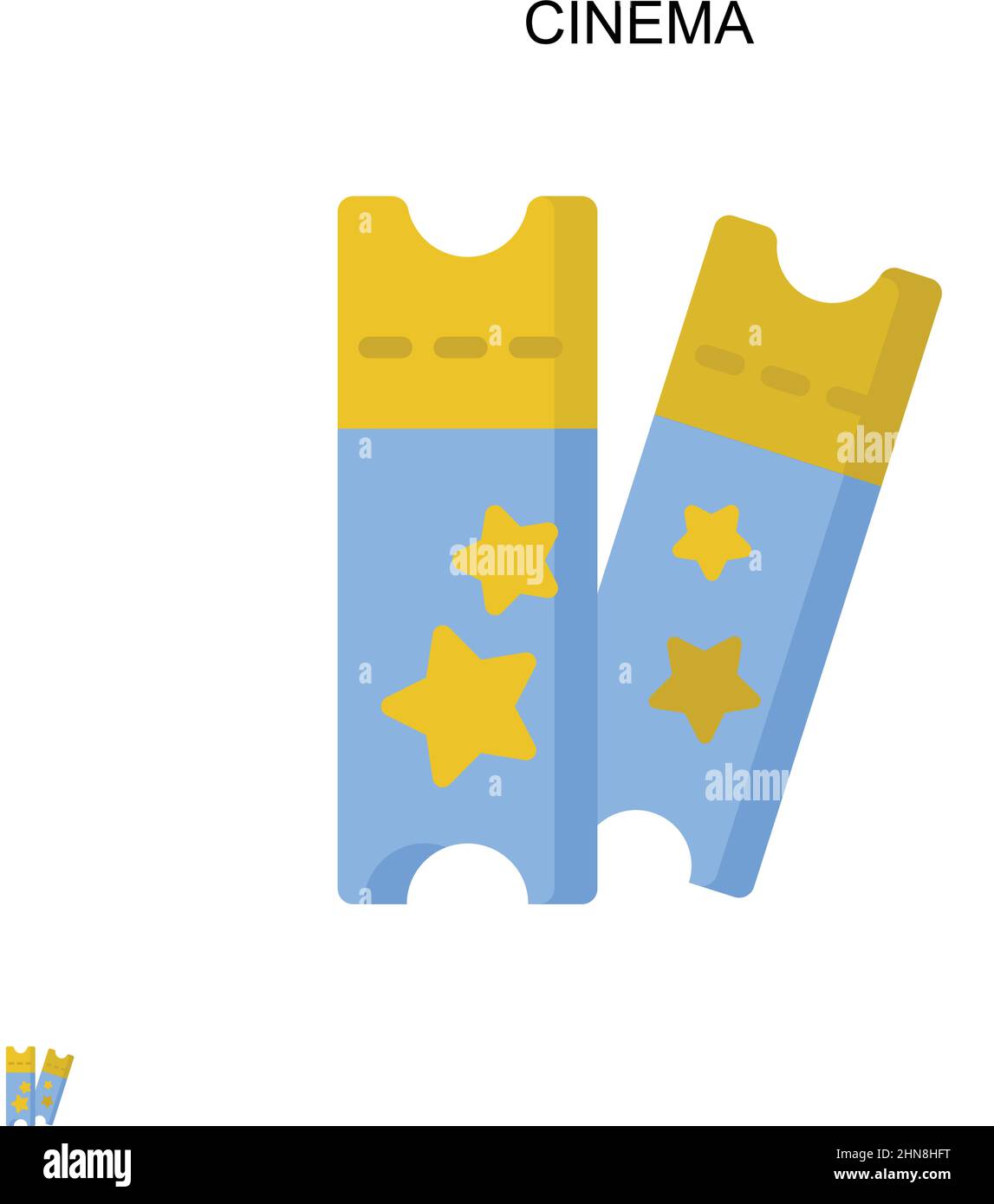 Cinema Simple vector icon. Illustration symbol design template for web ...