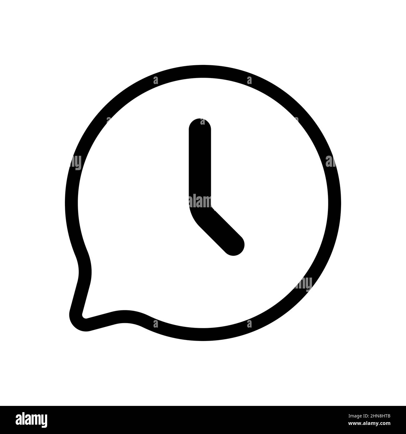 Clock icon. Time management icon. Vector on isolated white background ...
