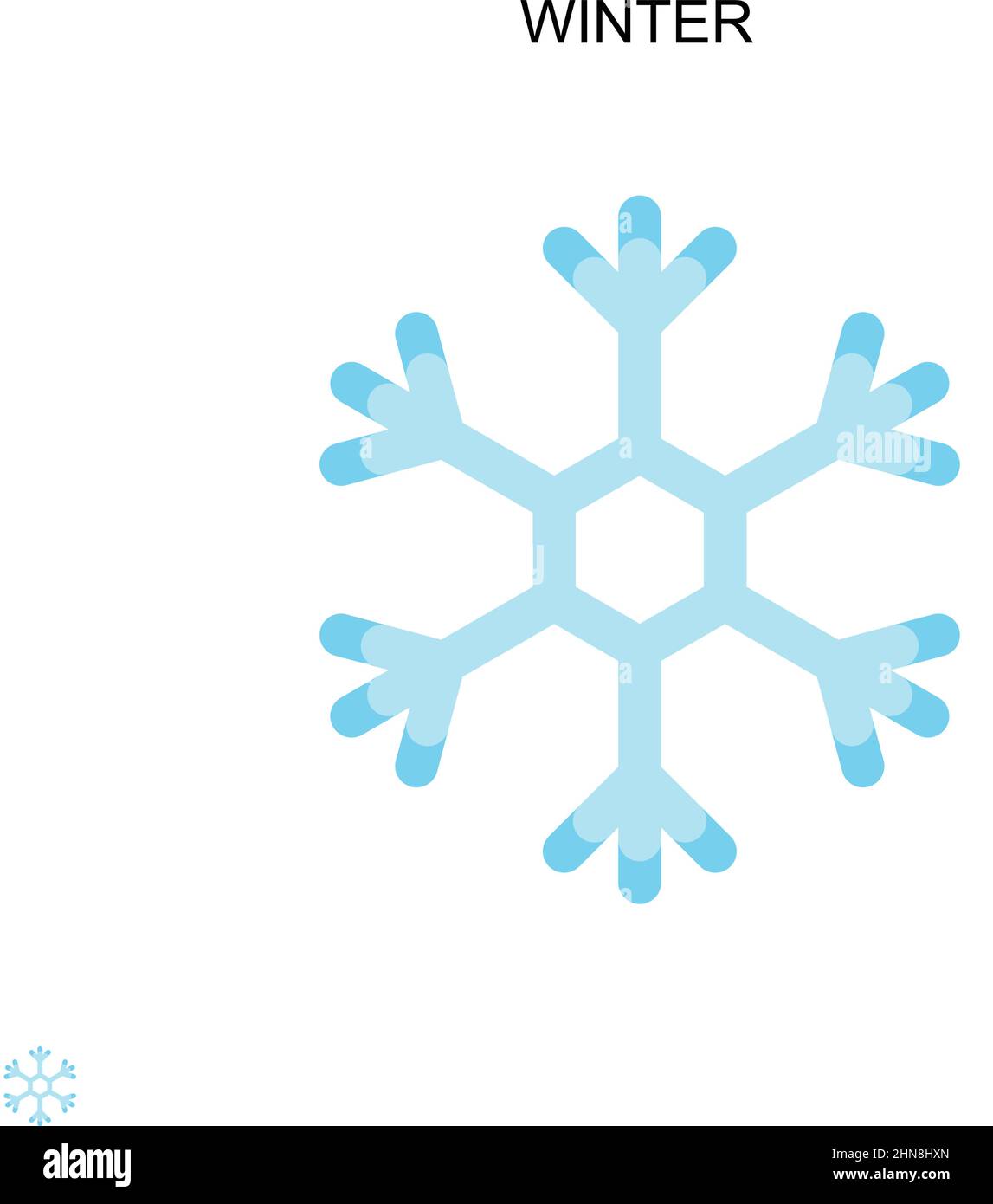 Winter Simple vector icon. Illustration symbol design template for web ...