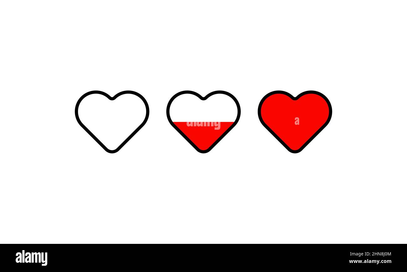 Wireless charging love energy sign. Growth of love. Vector on isolated ...