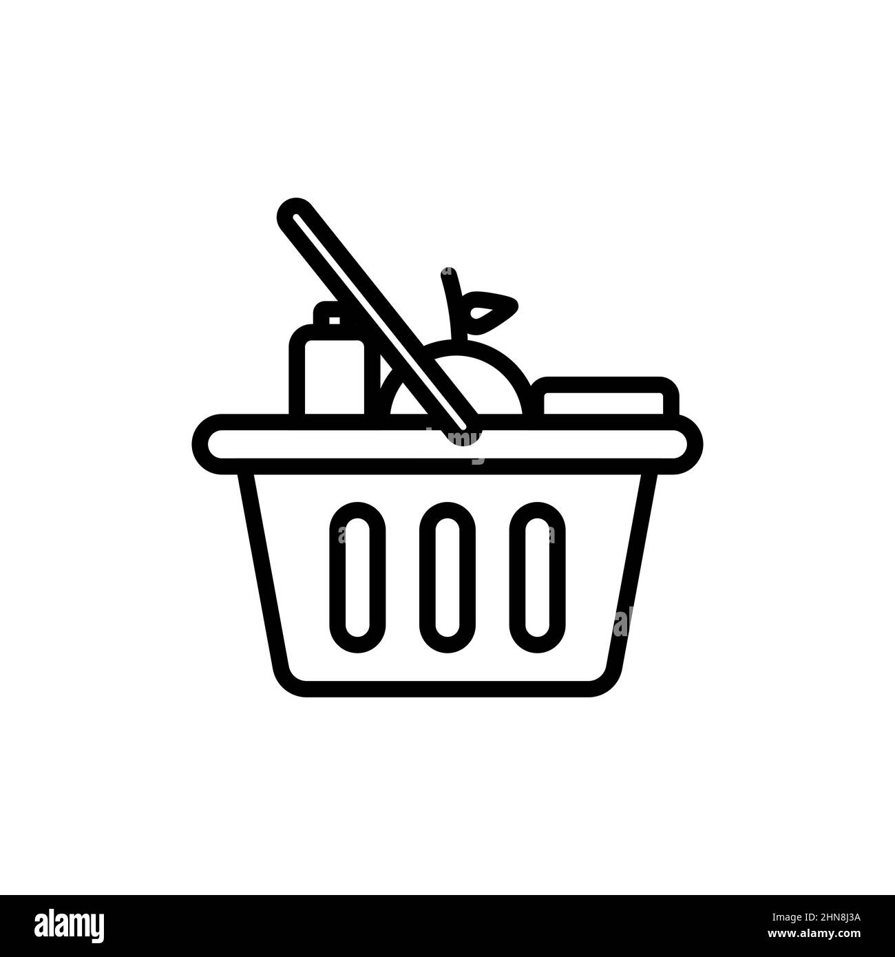 Product basket icon. Shopping concept. Vector on isolated white ...
