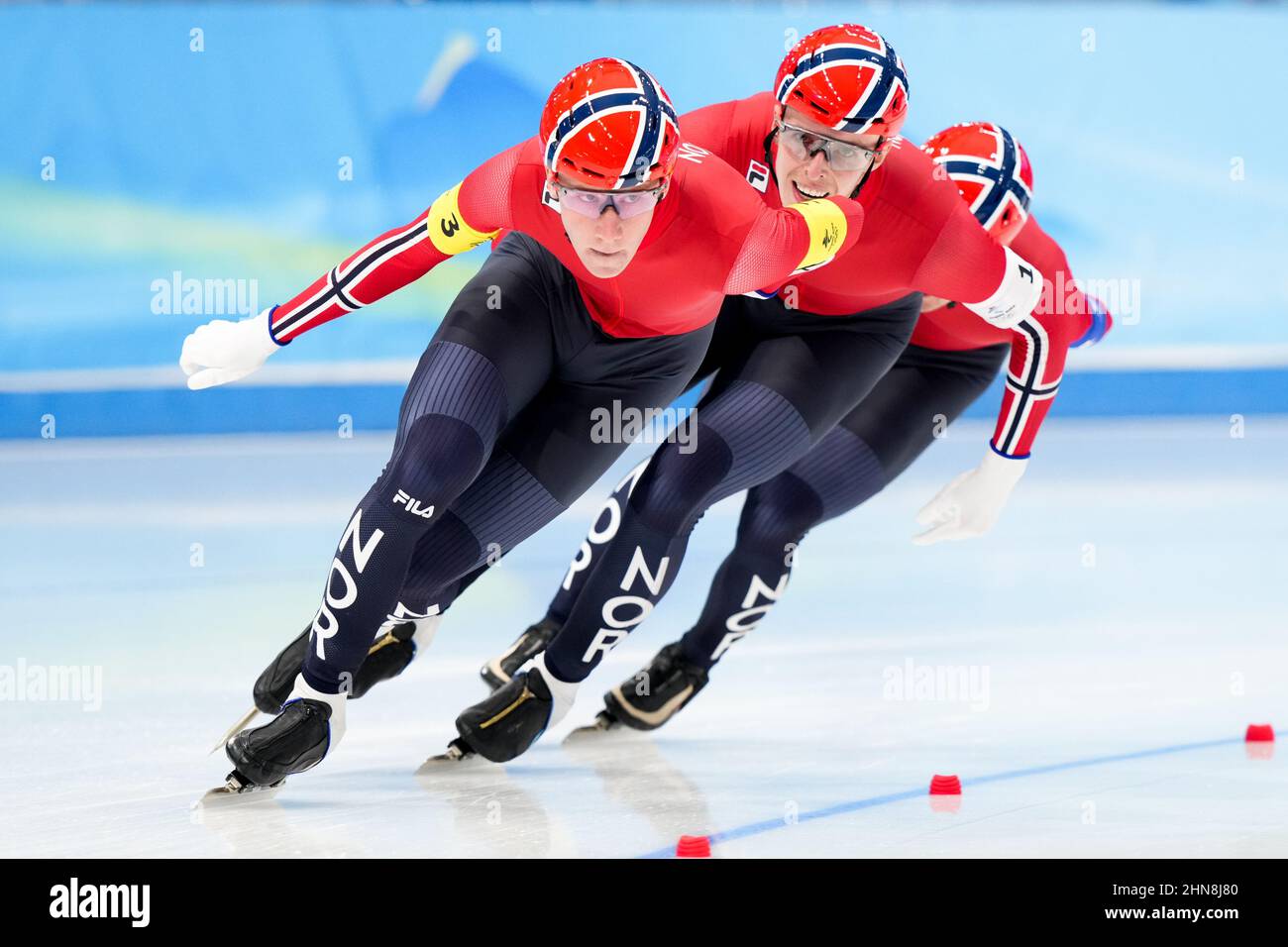 BEIJING, CHINA - FEBRUARY 15: Peder Kongshaug of Norway, Hallgeir ...