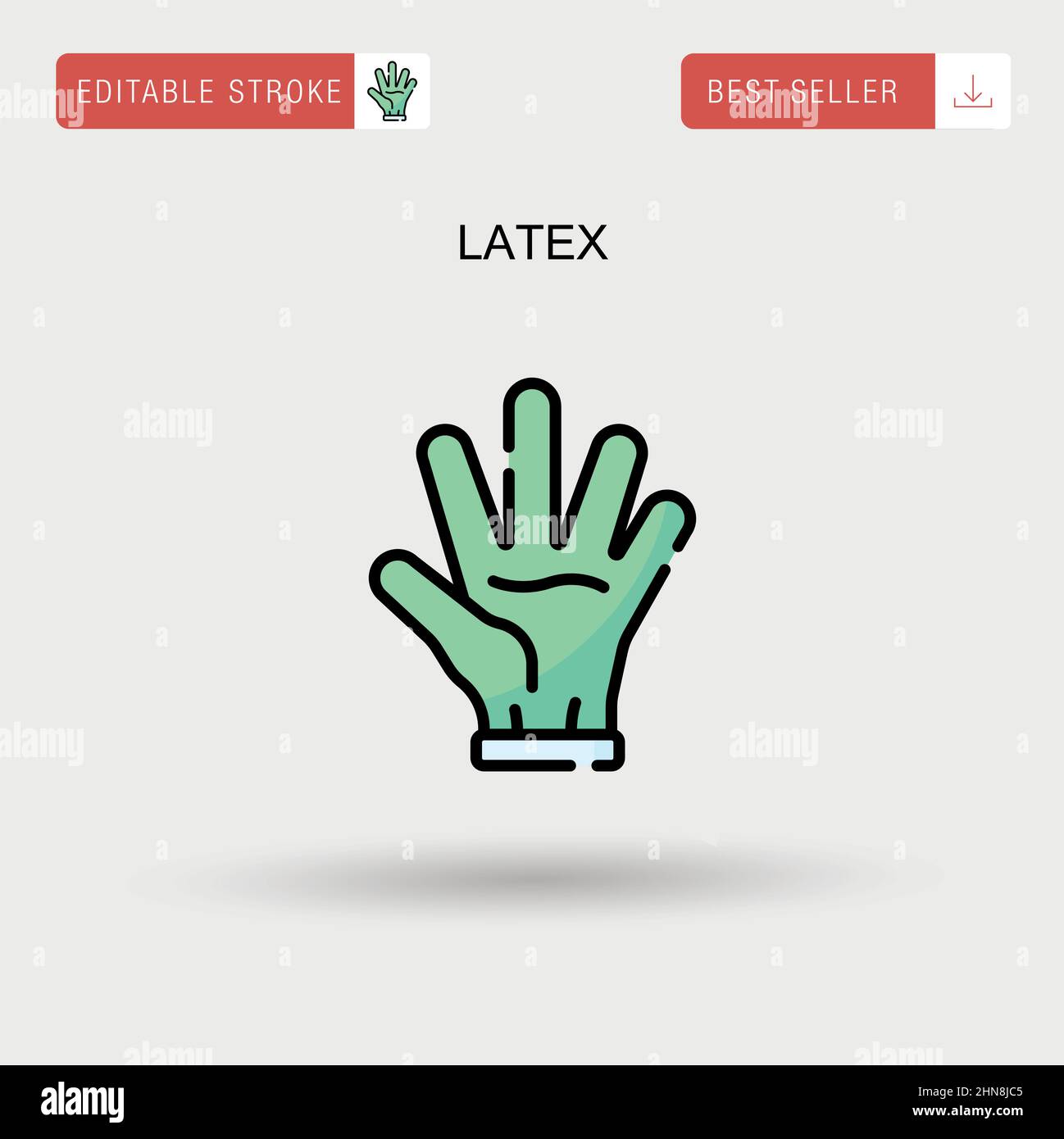 Latex Simple vector icon Stock Vector Image & Art - Alamy