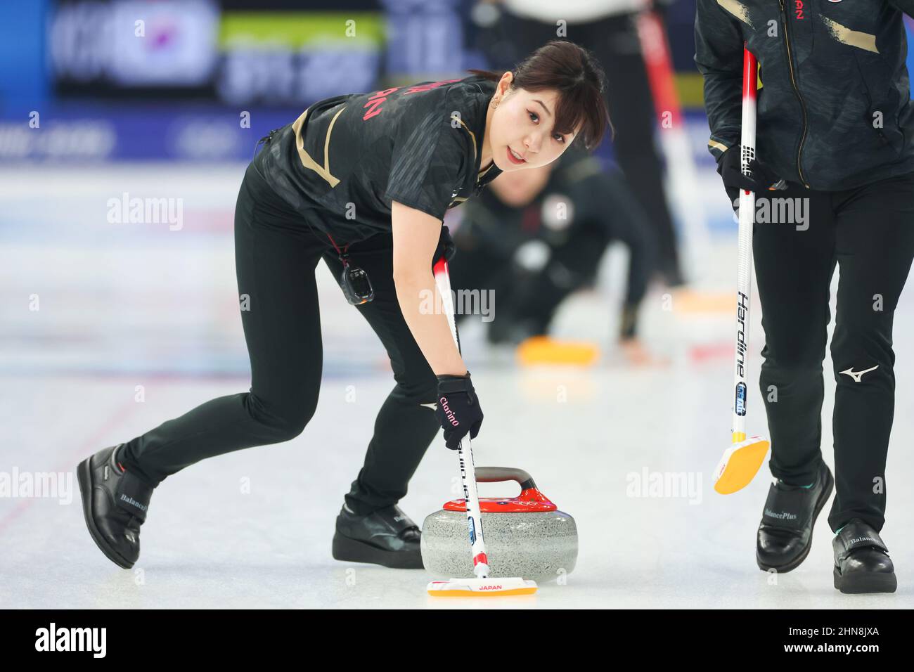 Beijing, China. 14th Feb, 2022. Yurika Yoshida (JPN) Curling : Women's ...